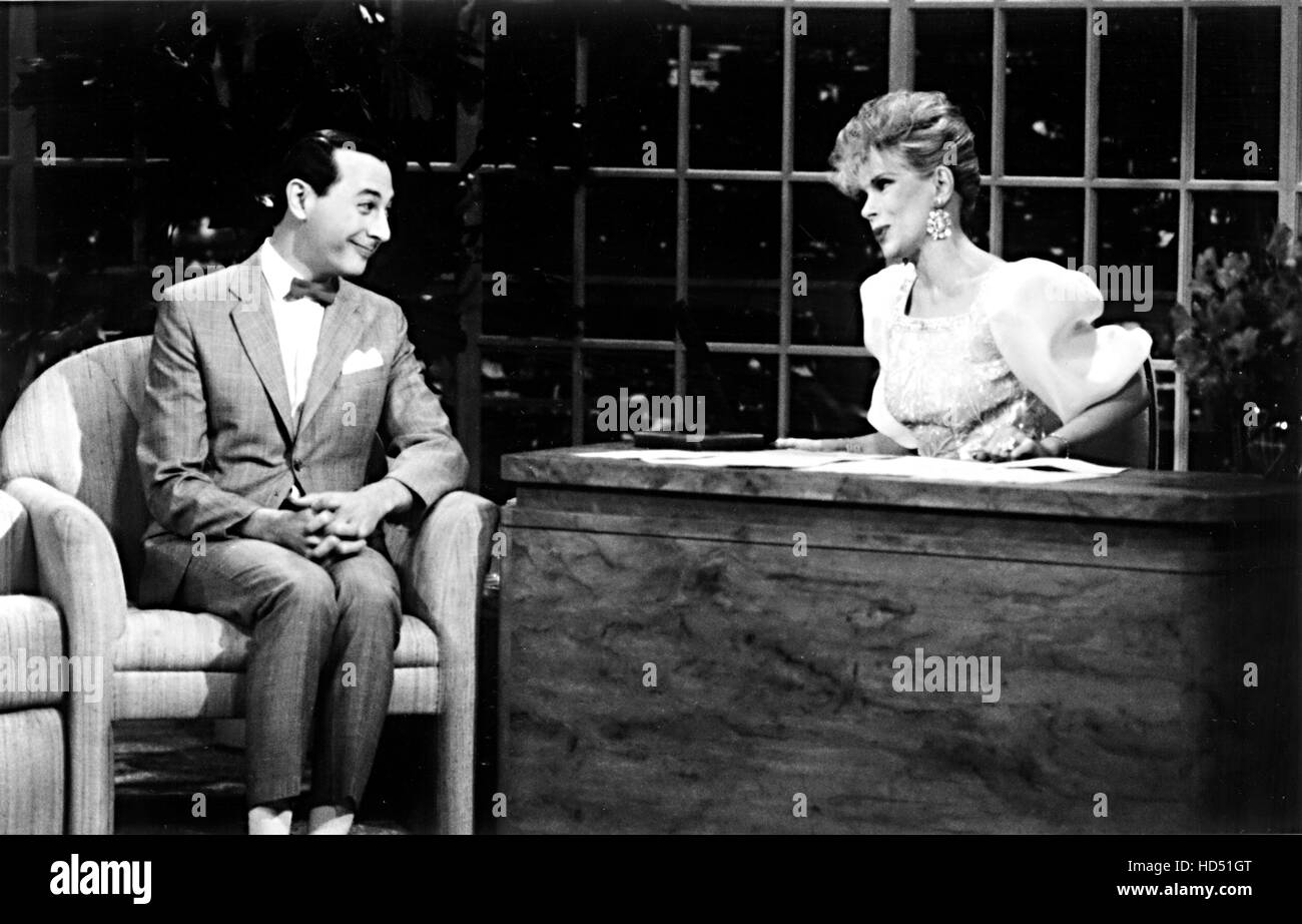 THE LATE SHOW STARRING JOAN RIVERS, Pee Wee Herman, (aka: Paul Reubens), Joan Rivers, 1986 ...