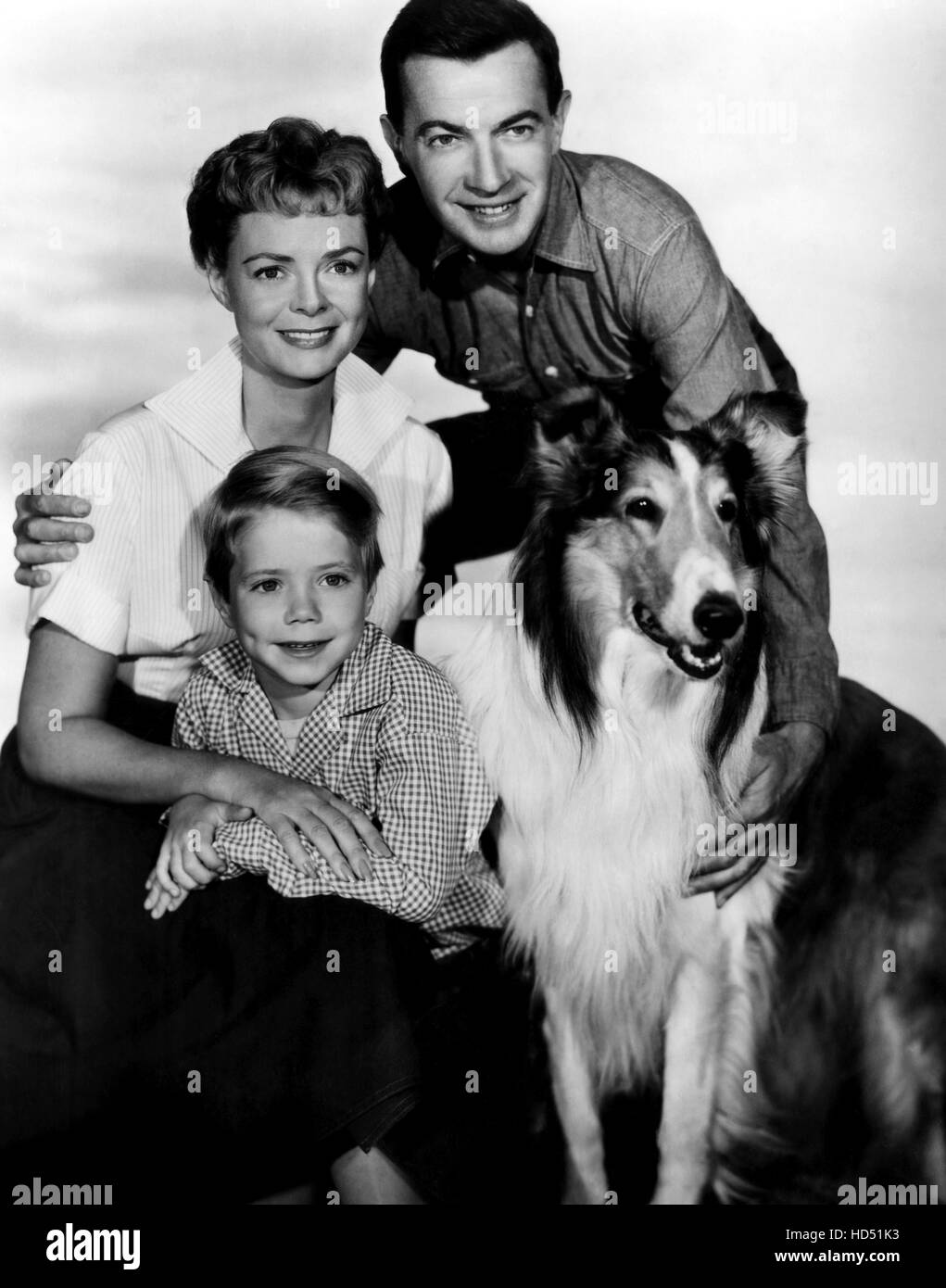 LASSIE, (clockwise from top left): June Lockhart, Hugh Reilly, Lassie ...