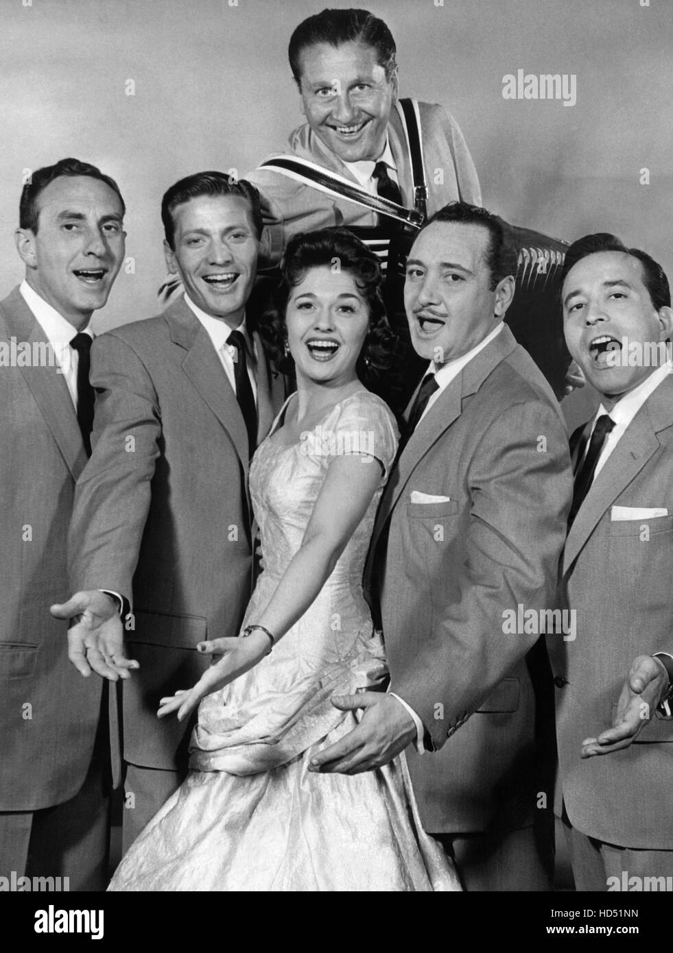 THE LAWRENCE WELK SHOW, (l-r): Larry Cooper, Jim Roberts, Alice Lon ...