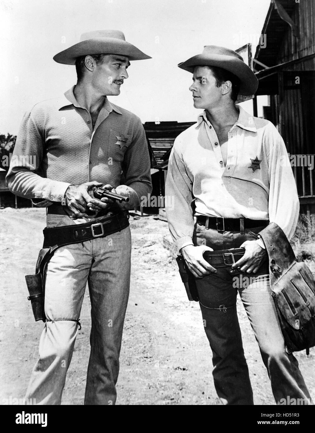 LAWMAN, John Russell, Peter Brown, 1958-1962 Stock Photo - Alamy