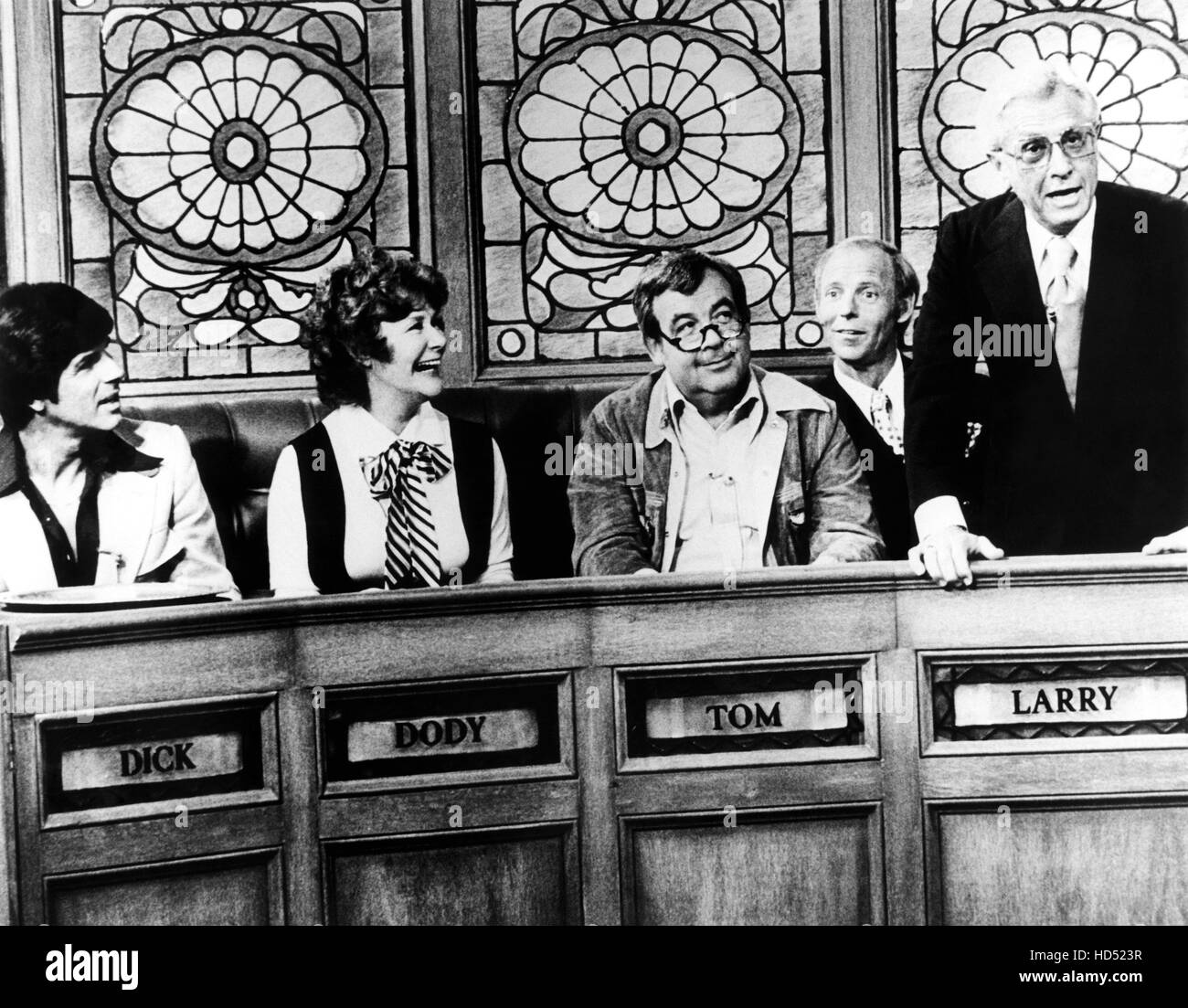 LIAR'S CLUB, Dick Shawn, Dody Goodman, Tom Bosley, Larry Hovis, host ...