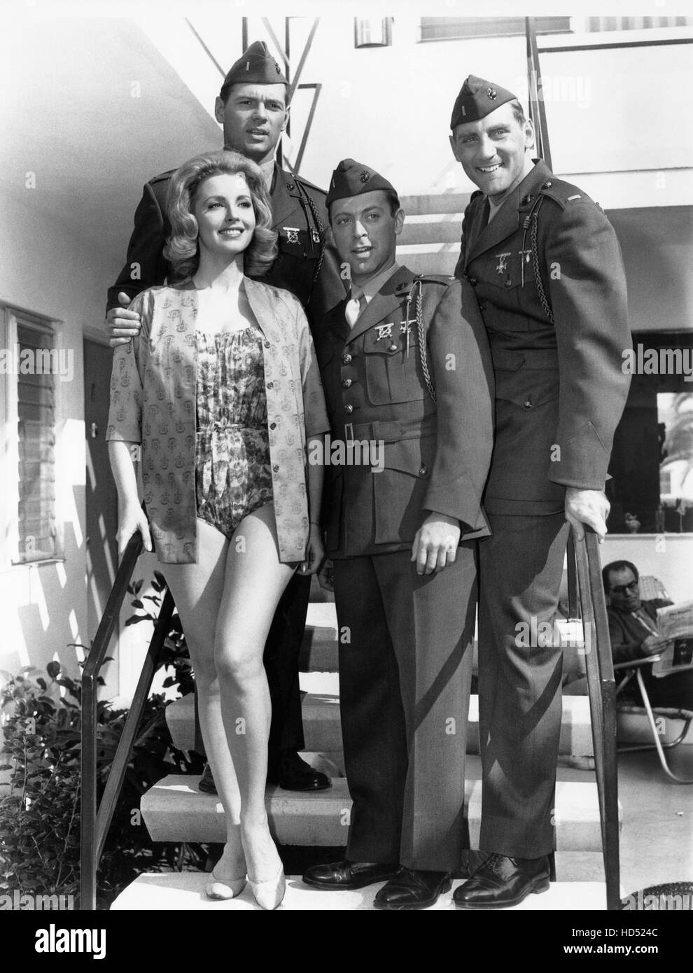 THE LIEUTENANT, Carmen Phillips, Gary Lockwood (top), Steve Franken ...