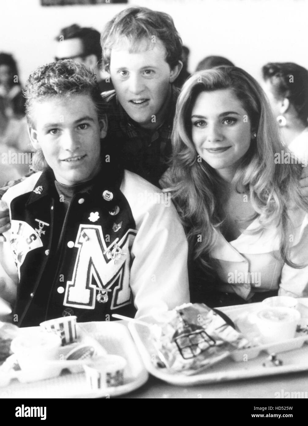 LIFE GOES ON, from left: Tommy Puett, Chris Burke, Michele Matheson ...