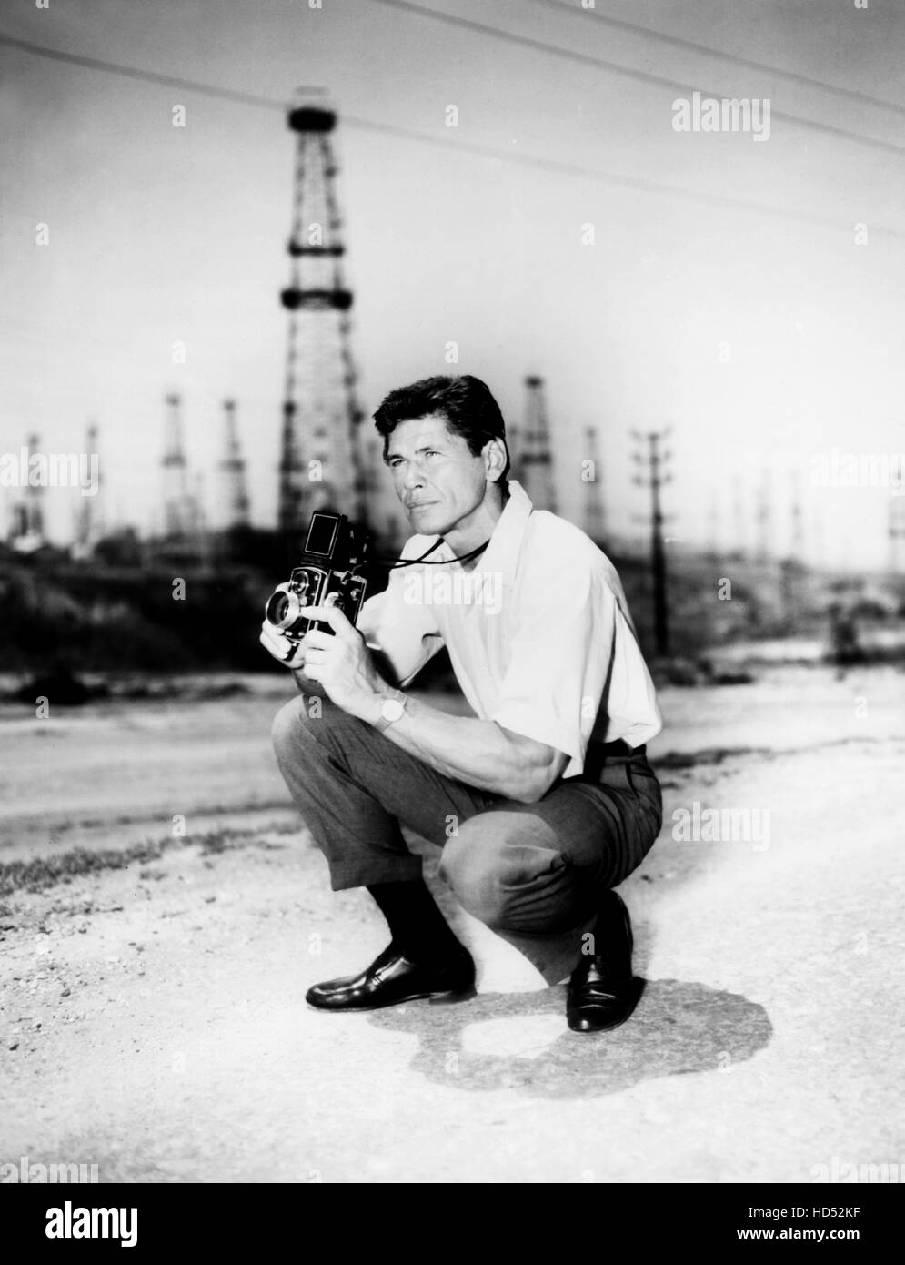 MAN WITH A CAMERA, Charles Bronson, 1958-1960 Stock Photo - Alamy