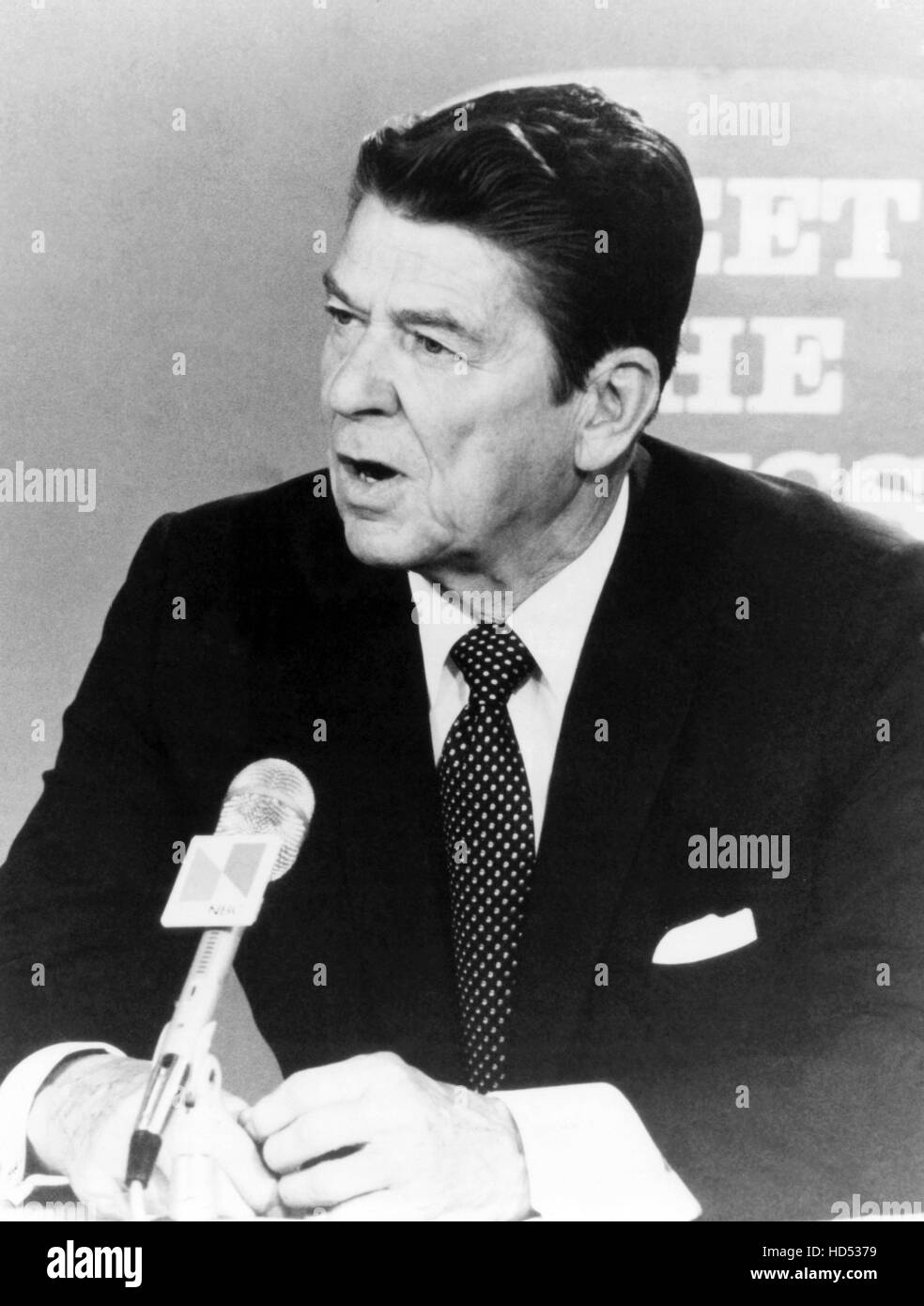 MEET THE PRESS, Ronald Reagan, March 7, 1976 Stock Photo - Alamy