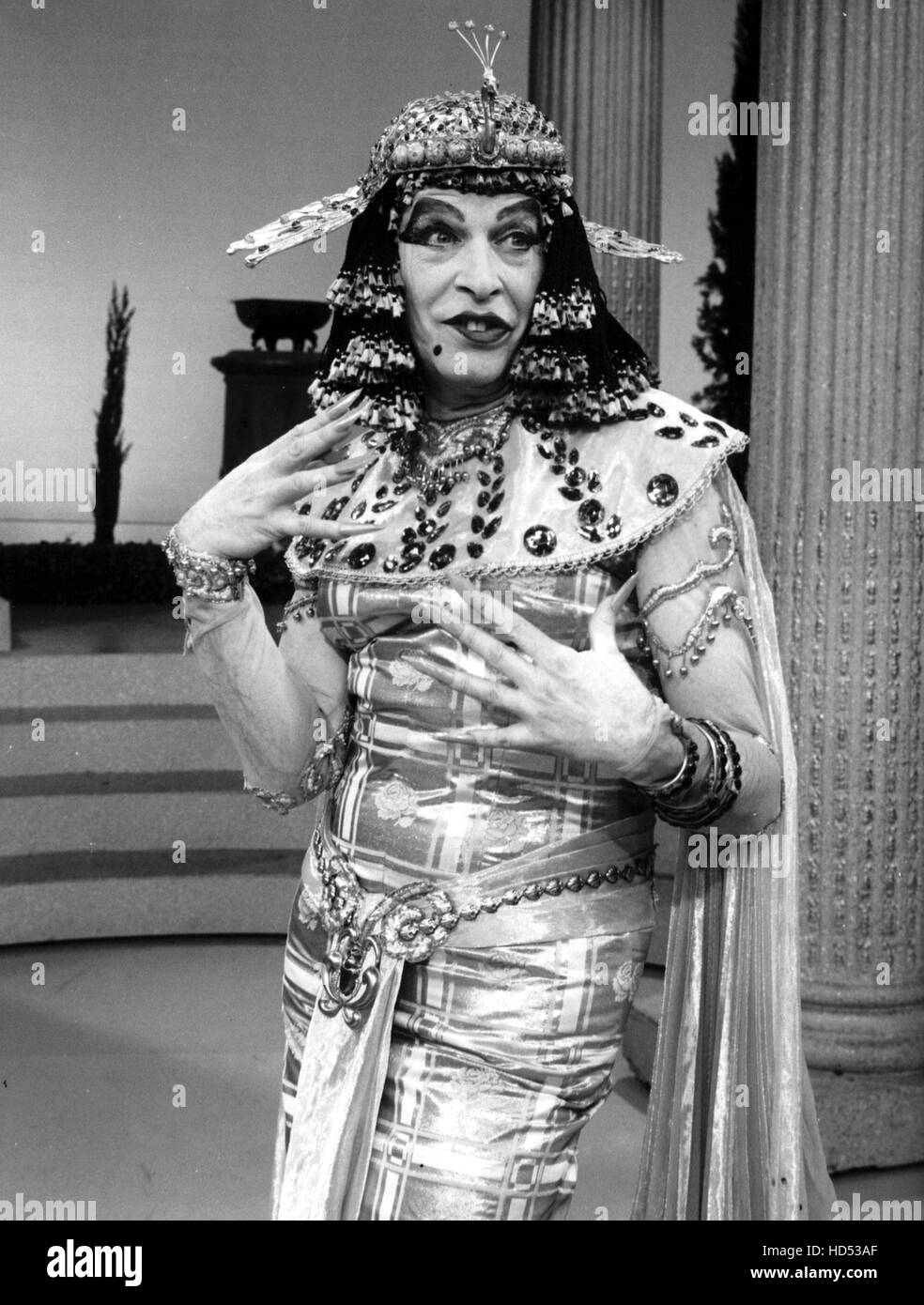 MILTON BERLE SPECIAL, Milton Berle, dressed up as Cleopatra, 1962 Stock ...