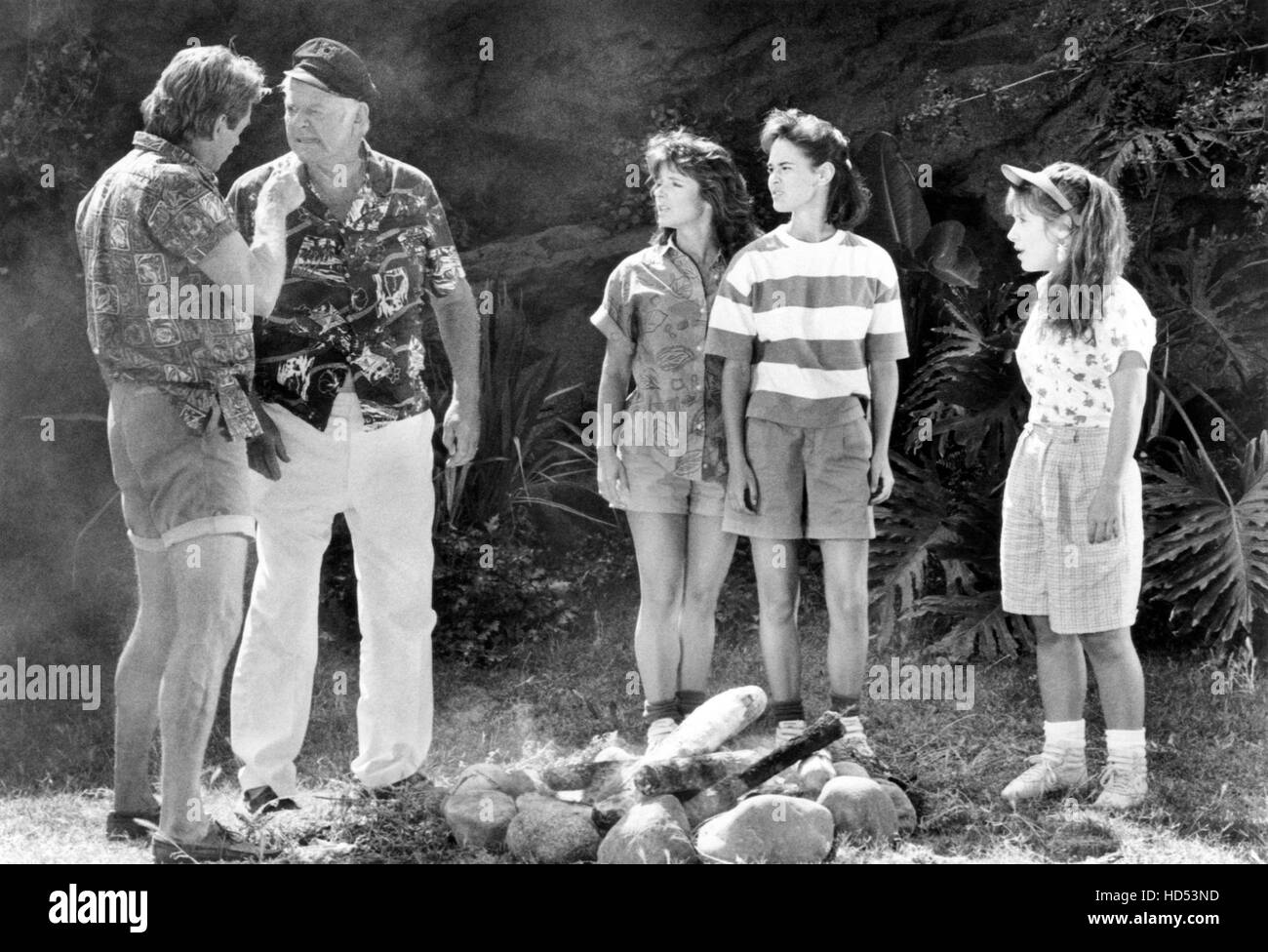 THE NEW GIDGET, (from left): Dean Butler, Alan Hale Jr., Caryn Richman, Sydney Penny, Lili Haydn ...