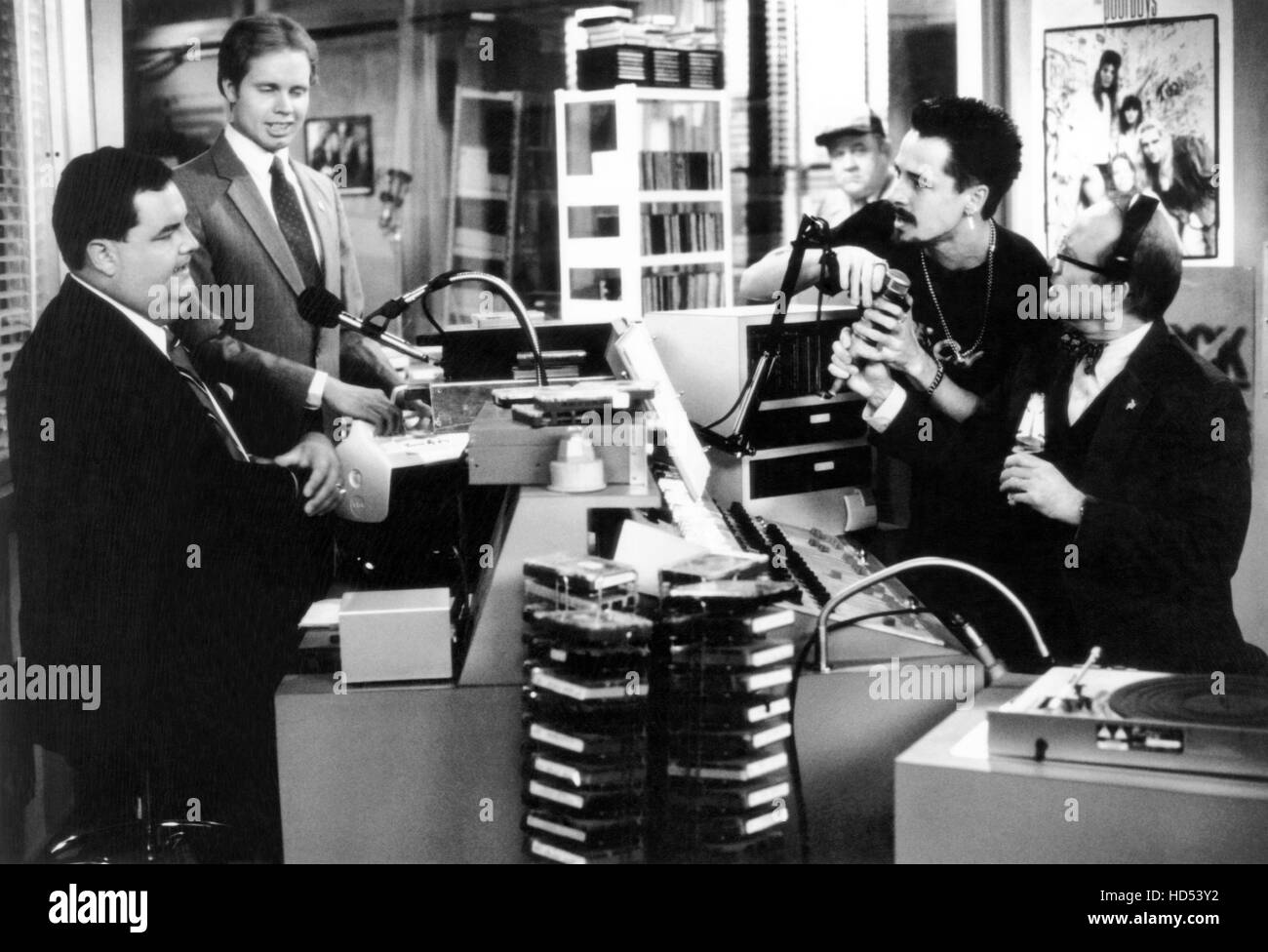 THE NEW WKRP IN CINCINNATI, (from left): Bradley Mott, James Stacy ...