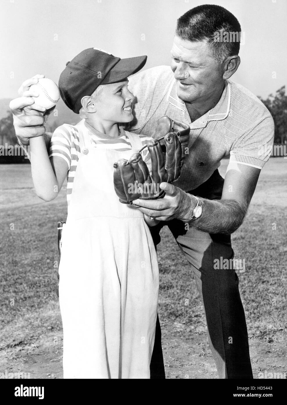DENNIS THE MENACE, Jay North with Los Angeles Angels pitching coach ...