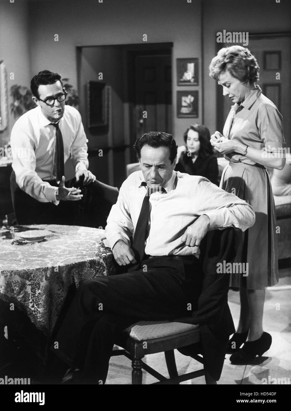 THE DICK POWELL SHOW, from left: Larry Blyden, Eli Wallach, Susan ...