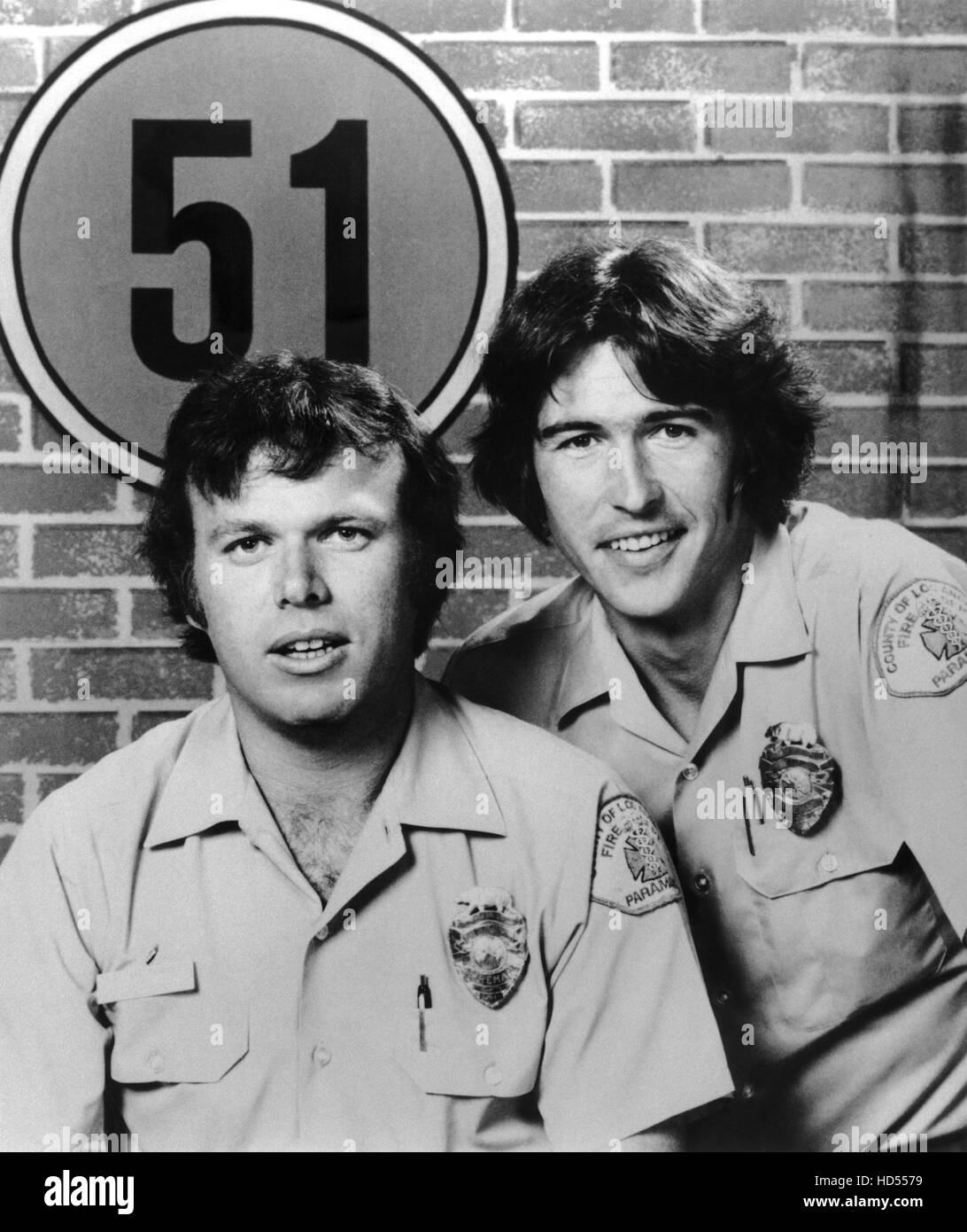 EMERGENCY!, from left: Kevin Tighe, Randolph Mantooth, 1972-79 Stock ...