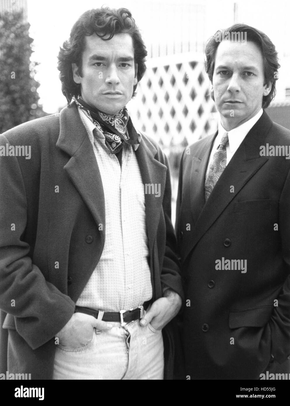 THE EXILE, from left: Jeffrey Meek, Christian Burgess, 1991, © CBS ...