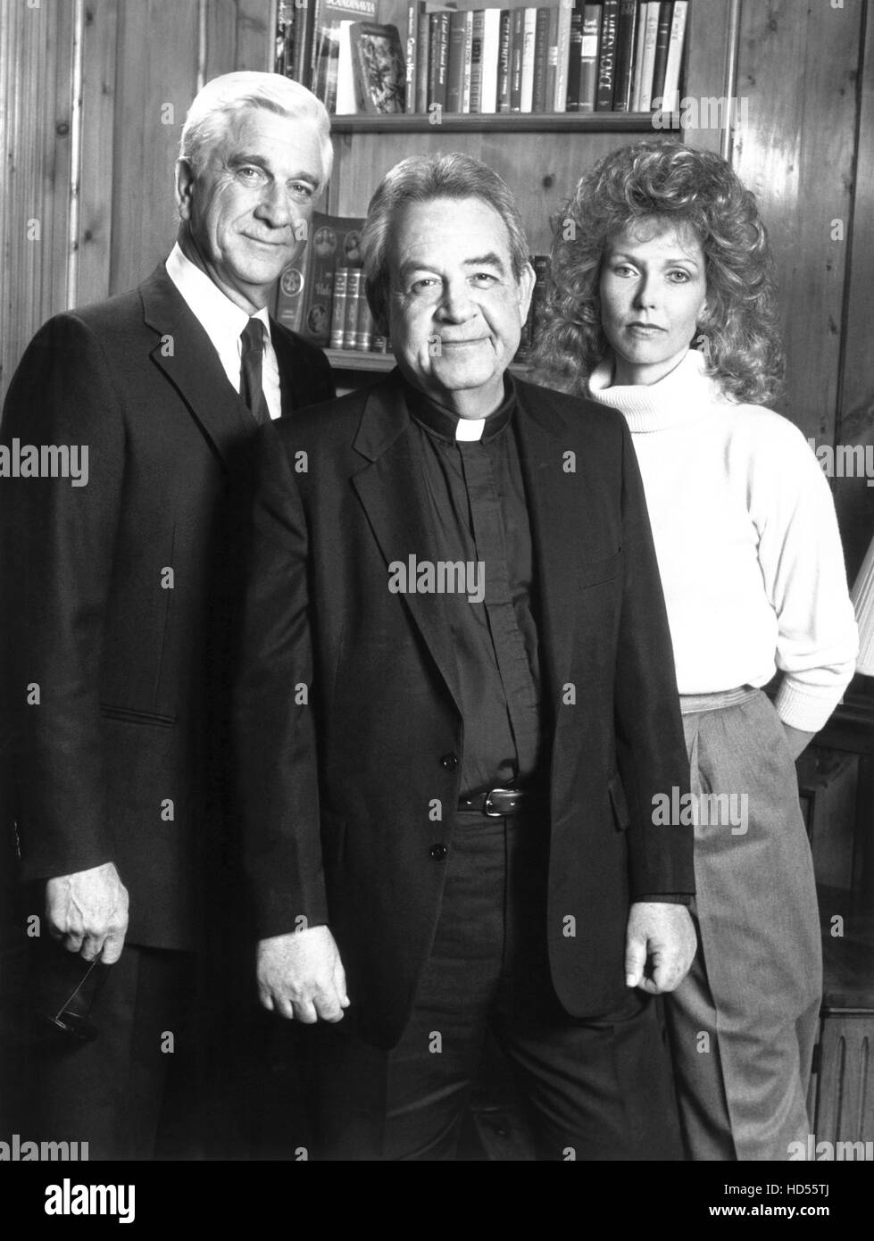 FATAL CONFESSION: A FATHER DOWLING MYSTERY, from left: Leslie Nielsen ...