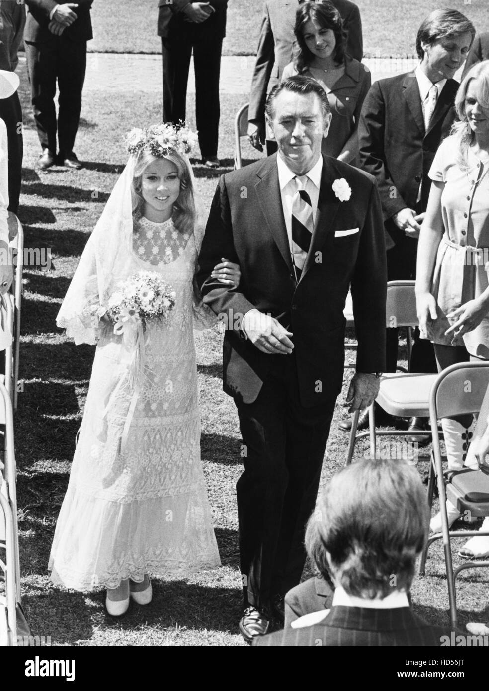 GIDGET GETS MARRIED, from left: Monie Ellis, Macdonald Carey, 1972 ...