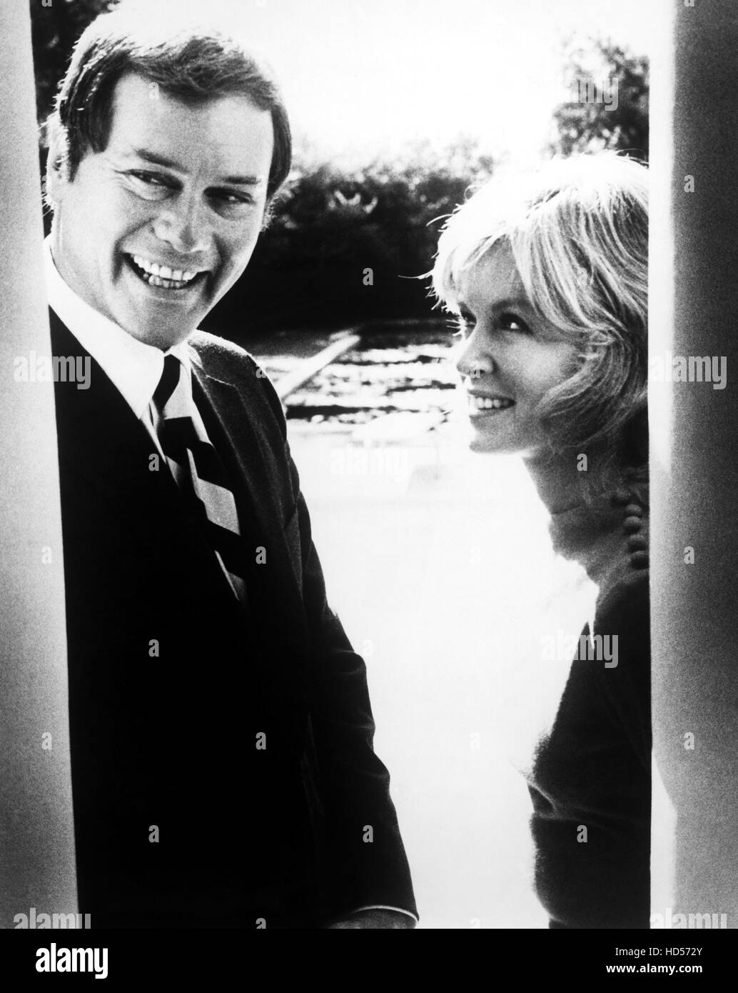 The Good Life From Left Larry Hagman Donna Mills 1971 72 Stock