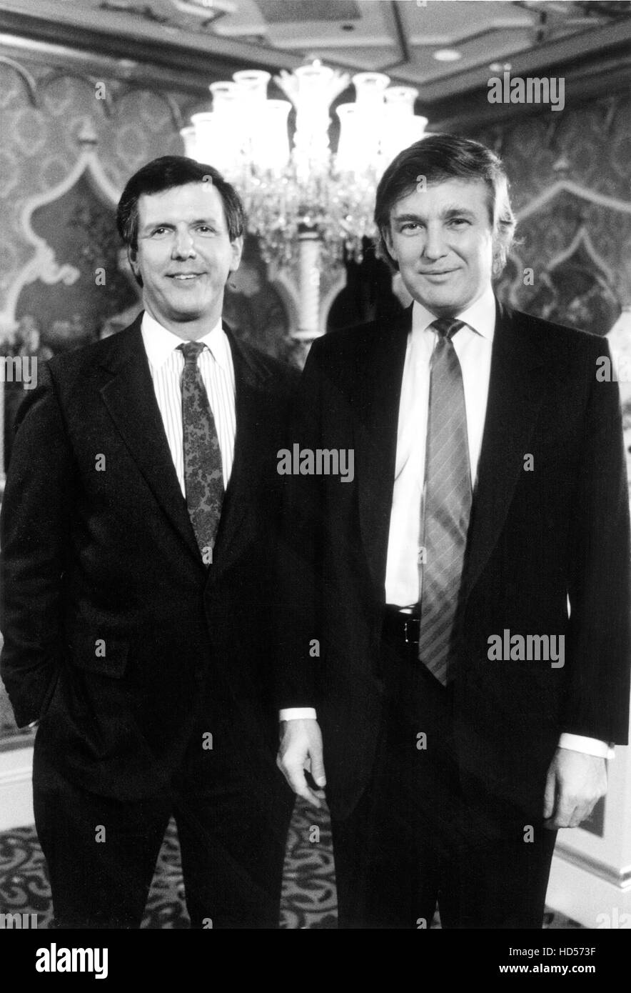 GOOD MORNING AMERICA, Charles Gibson, Donald Trump, 1990. (c)ABC ...