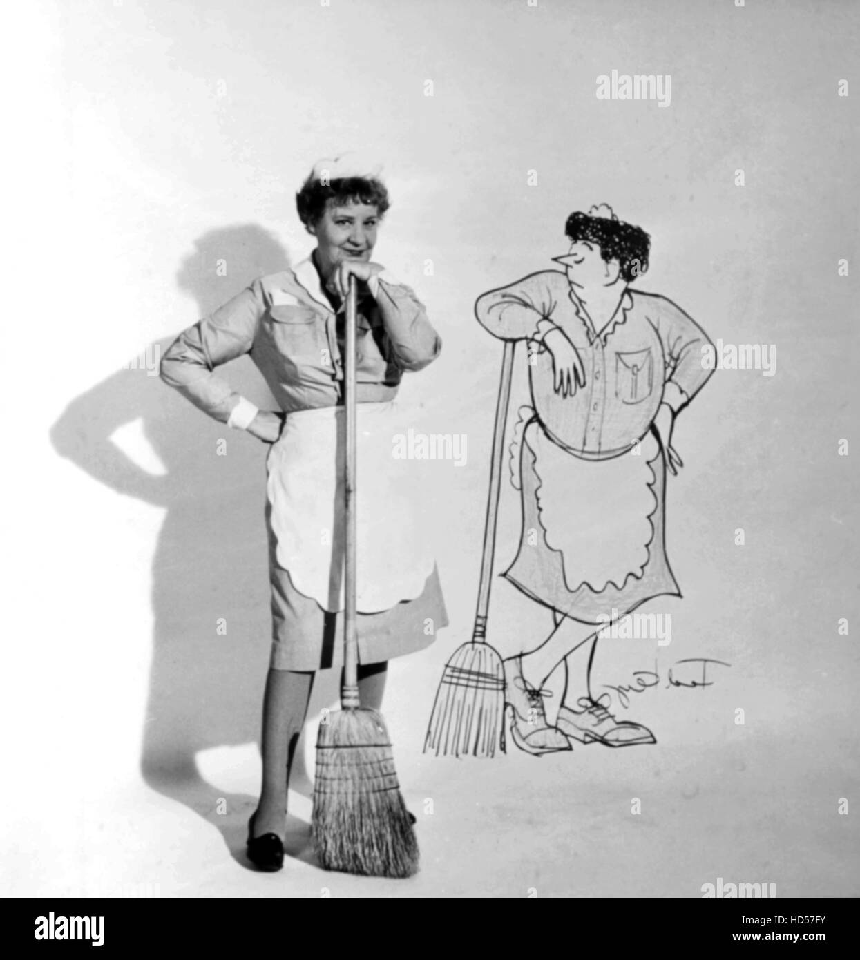 HAZEL, Shirley Booth, with the Ted Key character that inspired the ...