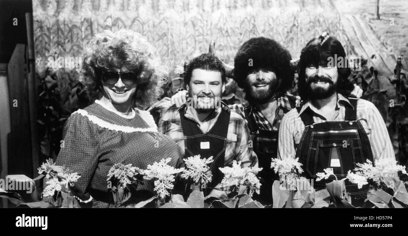 HEE HAW, Alabama (l-r): Mark Herndon, Jeff Cook, Teddy Gentry, Randy ...