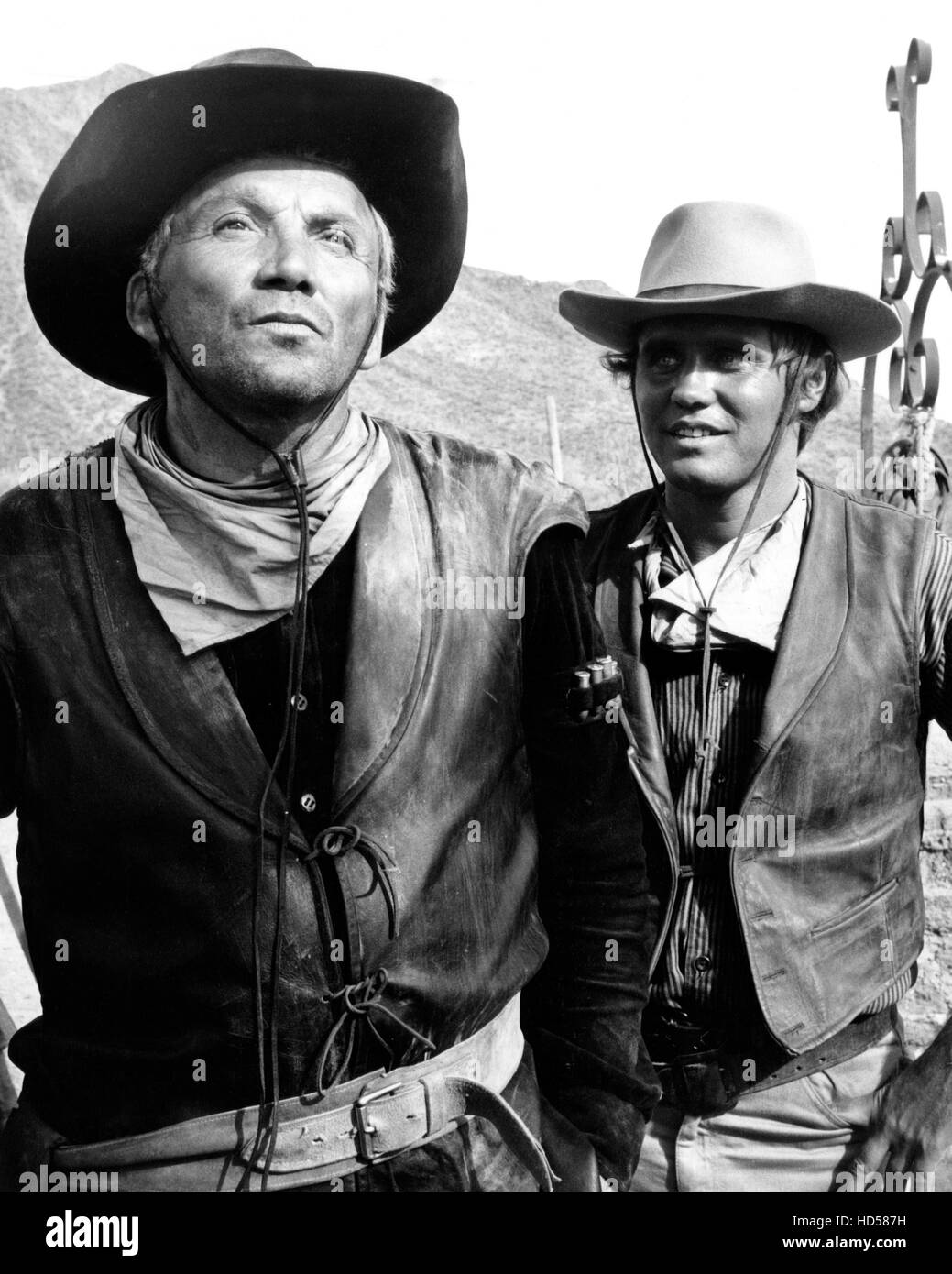 THE HIGH CHAPARRAL, Mark Slade, Cameron Mitchell, 1967-71 Stock Photo - Alamy