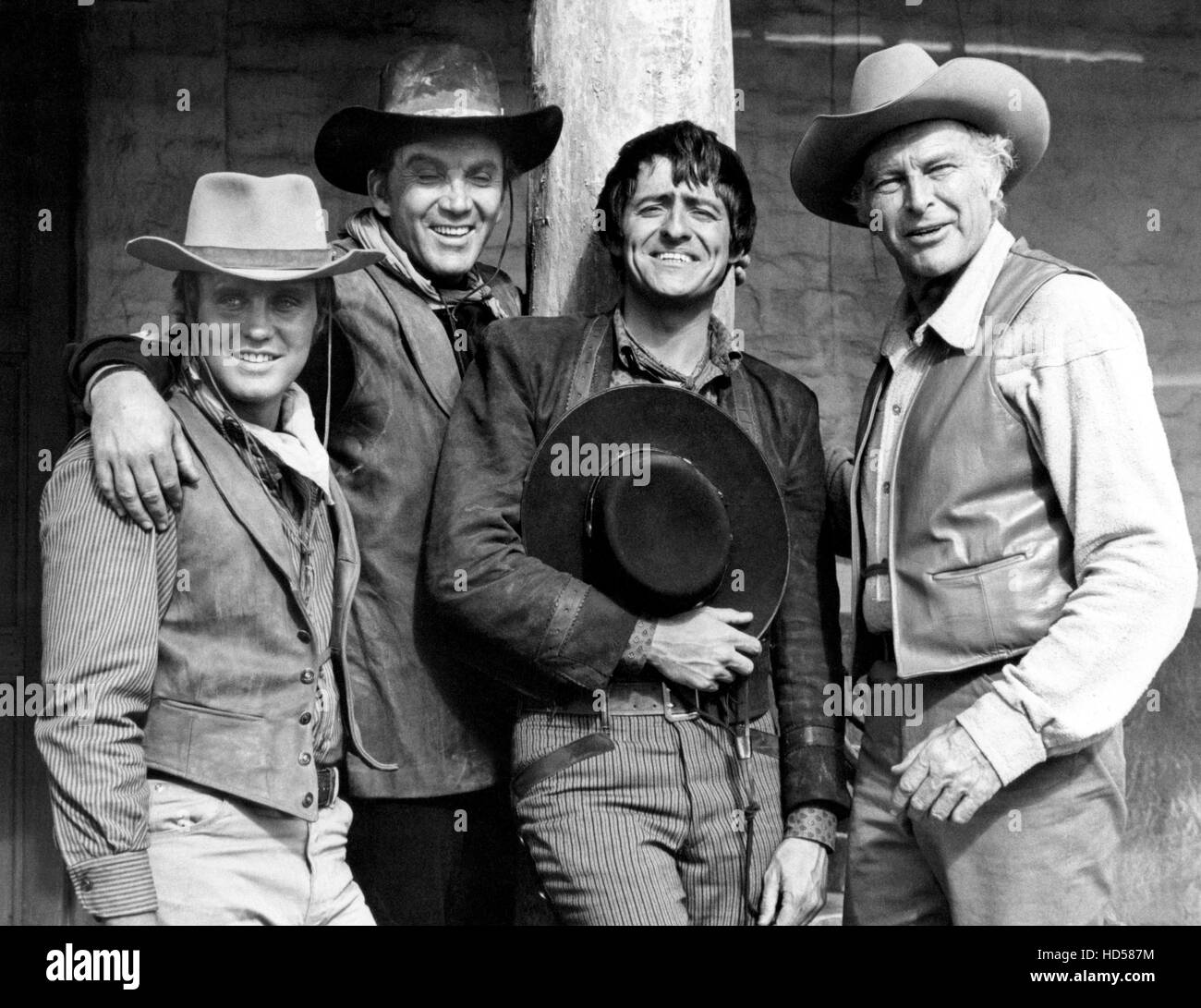 THE HIGH CHAPARRAL, (l-r): Mark Slade, Cameron Mitchell, Henry Darrow ...
