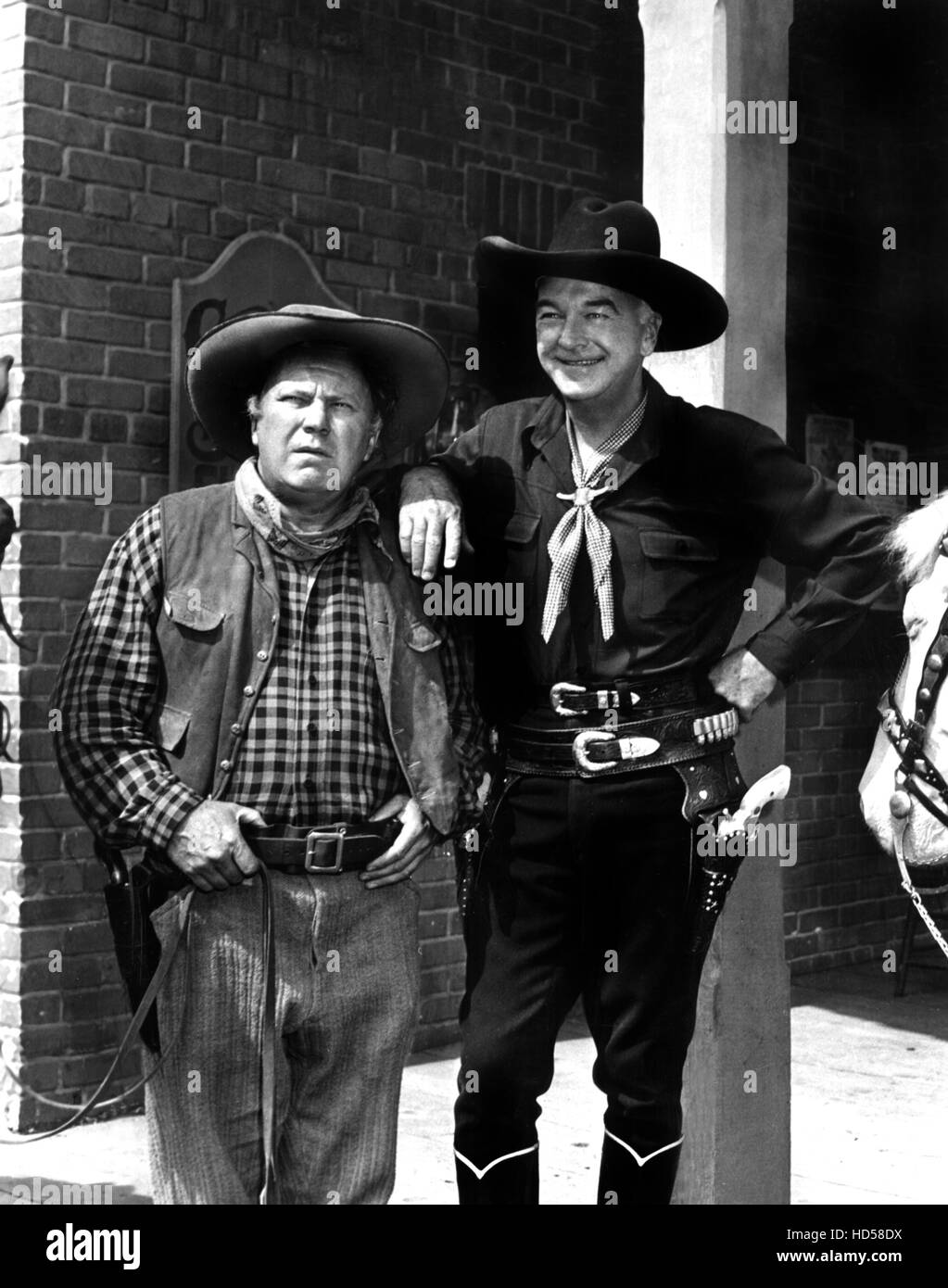 HOPALONG CASSIDY, Edgar Buchanan, William Boyd, 1949-52 Stock Photo - Alamy
