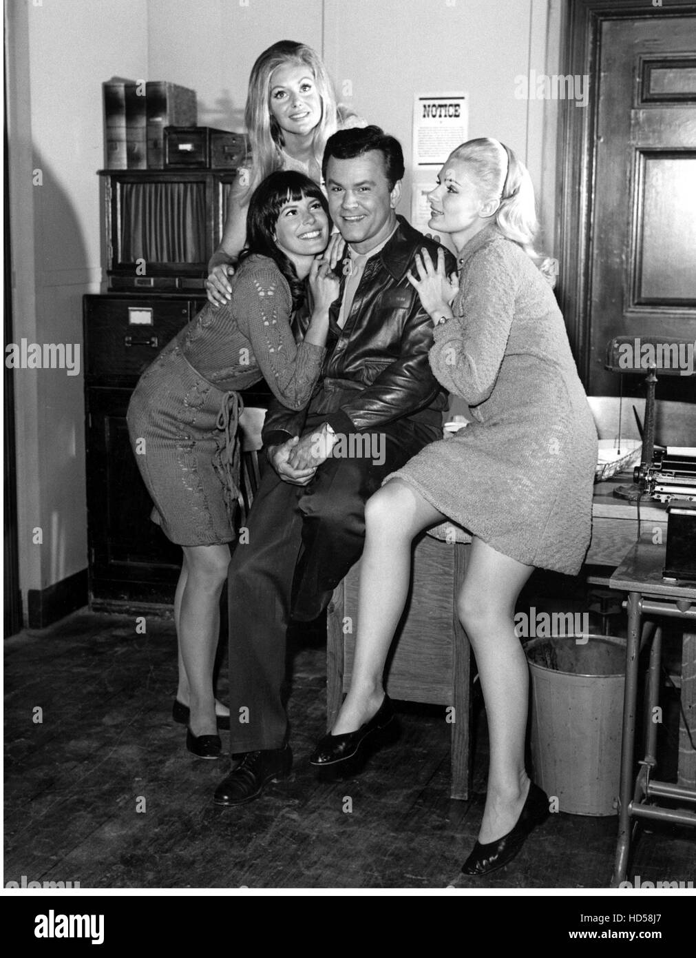 HOGAN'S HEROES, Sabrina Scharf, Christaine Schmidtmer, Bob Crane, Inge ...