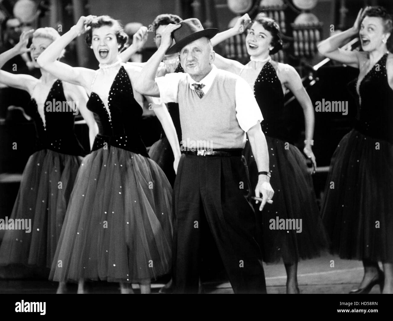 THE JIMMY DURANTE SHOW, Jimmy Durante (front), 1954-1957 Stock Photo ...