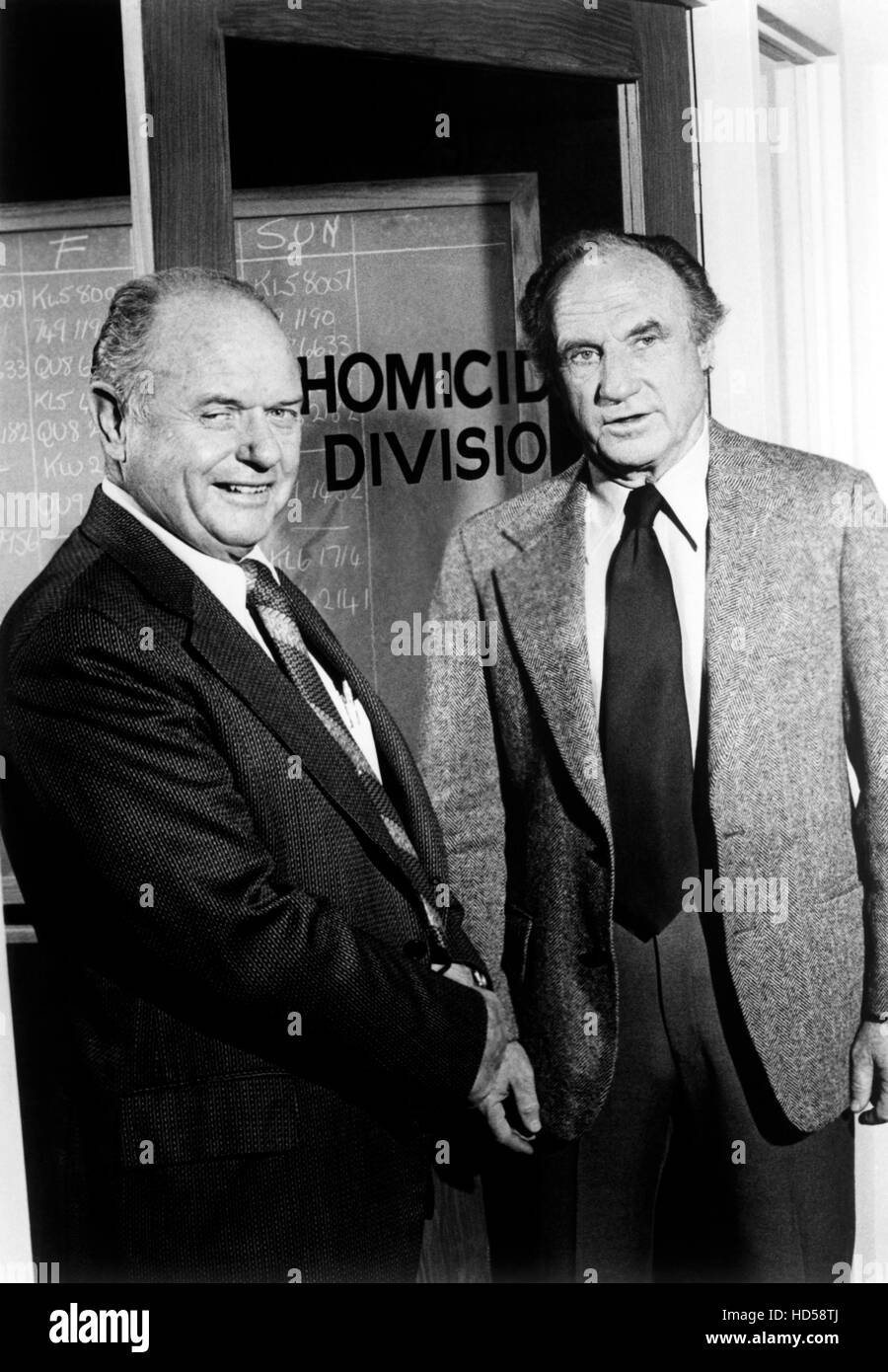 JIGSAW JOHN, from left: Parley Baer, Jack Warden, 1976 Stock Photo - Alamy