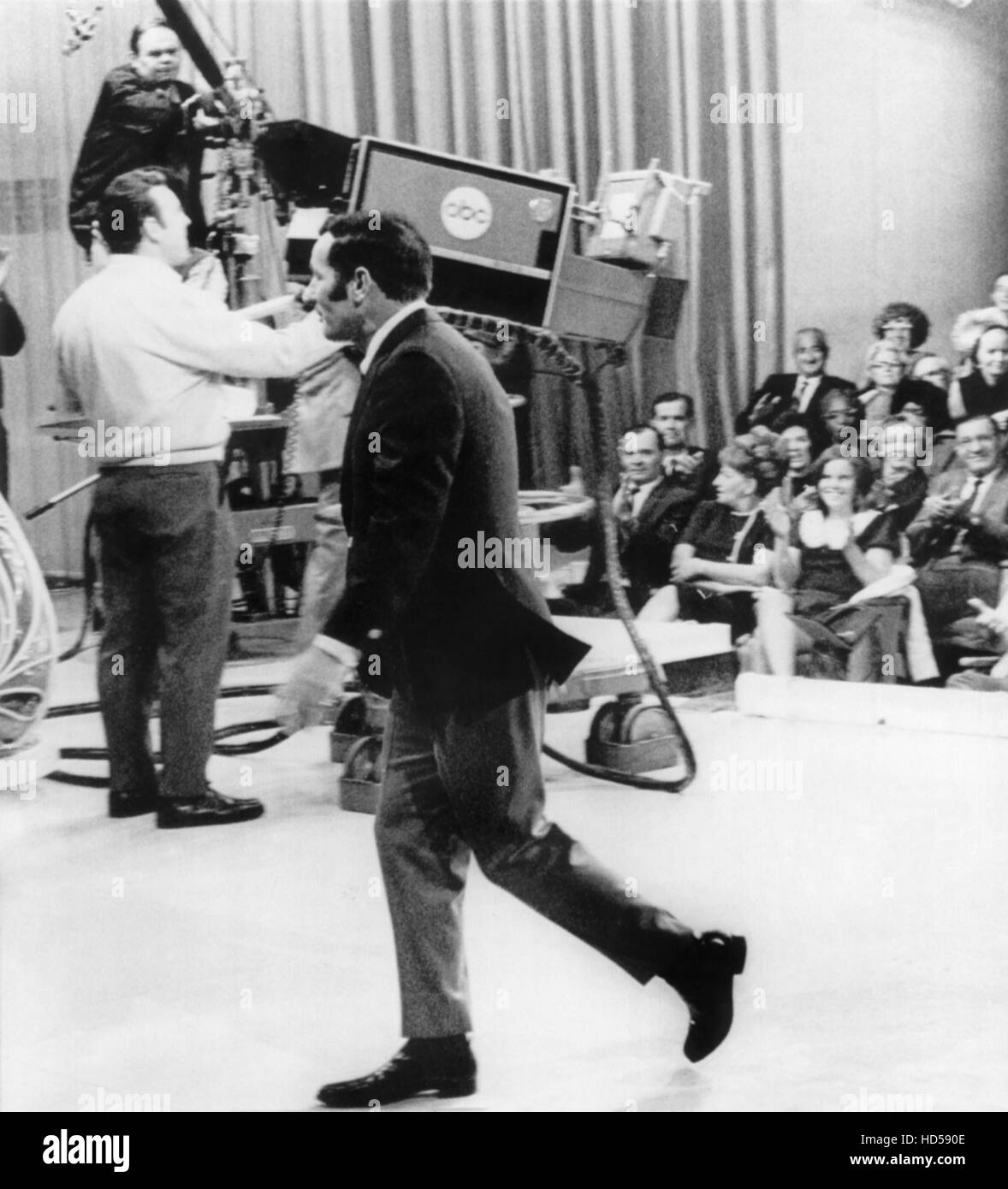 THE JOEY BISHOP SHOW, Joey Bishop, (Bishop is walking off-stage as he ...