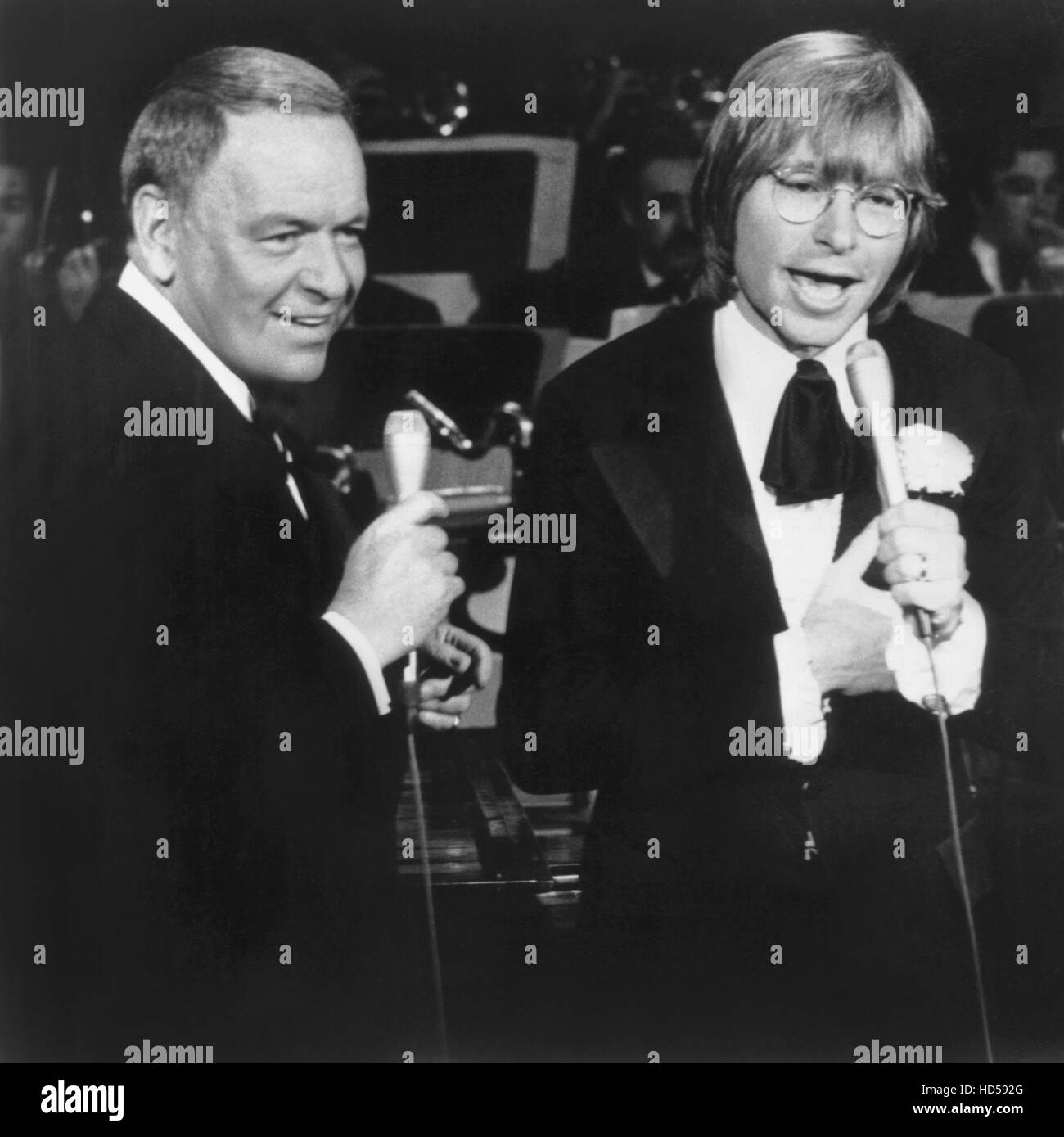 JOHN DENVER AND FRIENDS, from left, Frank Sinatra, John Denver, aired ...