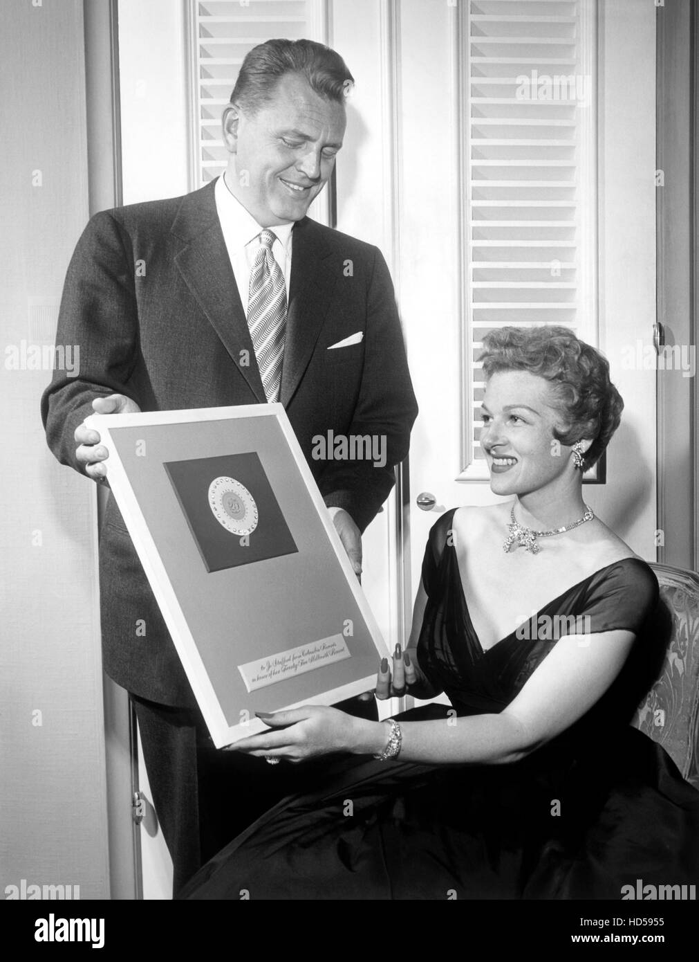 THE JO STAFFORD SHOW, from left: Columbia Records president James B ...