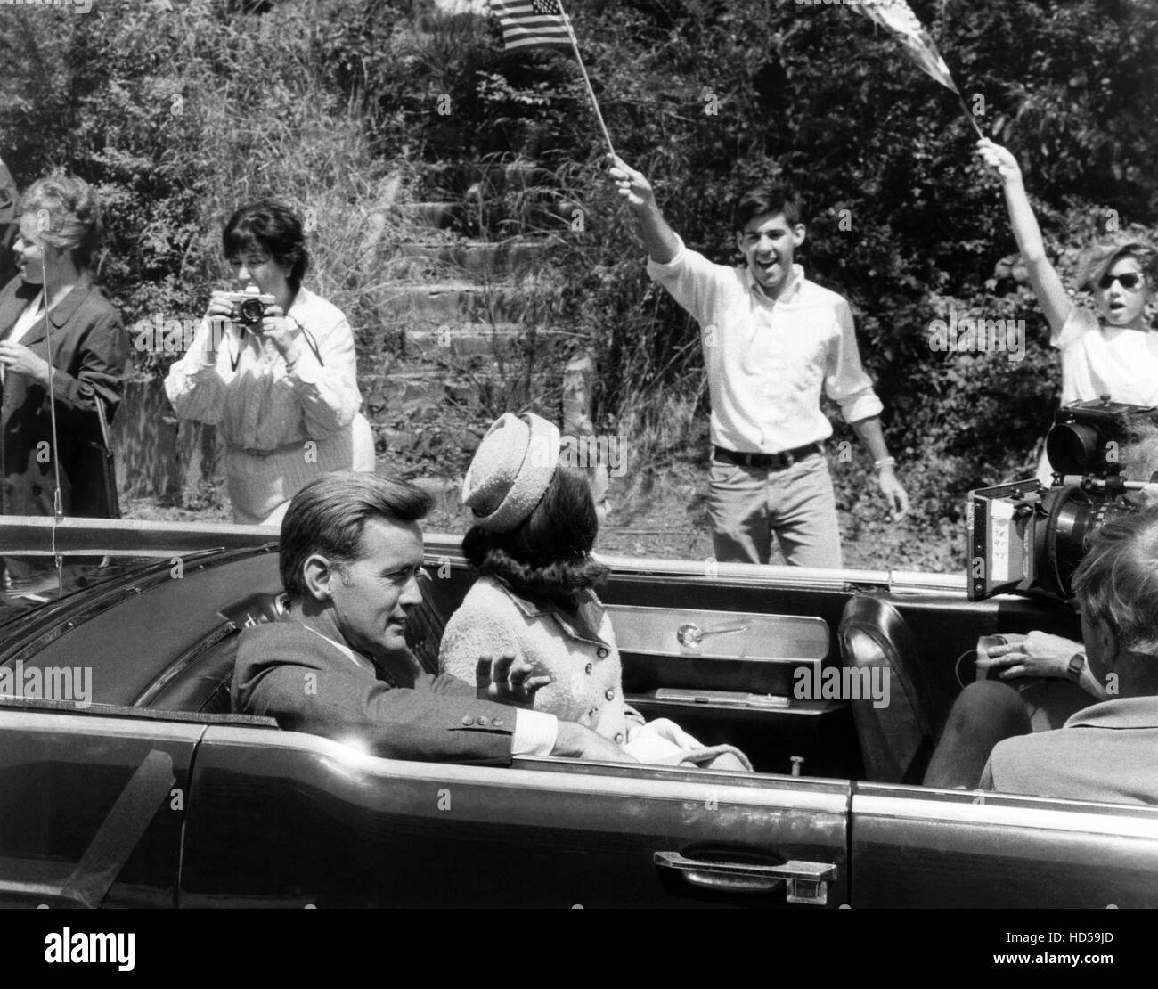 KENNEDY, seated from left: Martin sheen as John F. Kennedy, Blair Brown as Jacqueline Kennedy ...