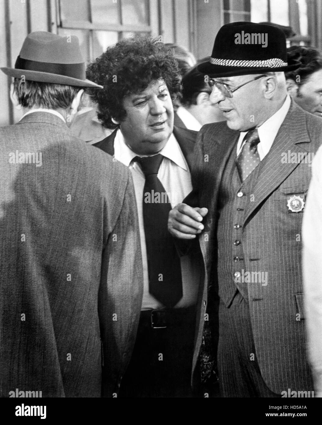 KOJAK, from center: George Savalas, Telly Savalas, 1973-78 Stock Photo ...