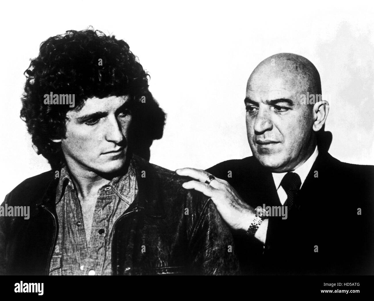 THE MARCUS-NELSON MURDERS, from left: Marjoe Gortner, Telly Savalas ...