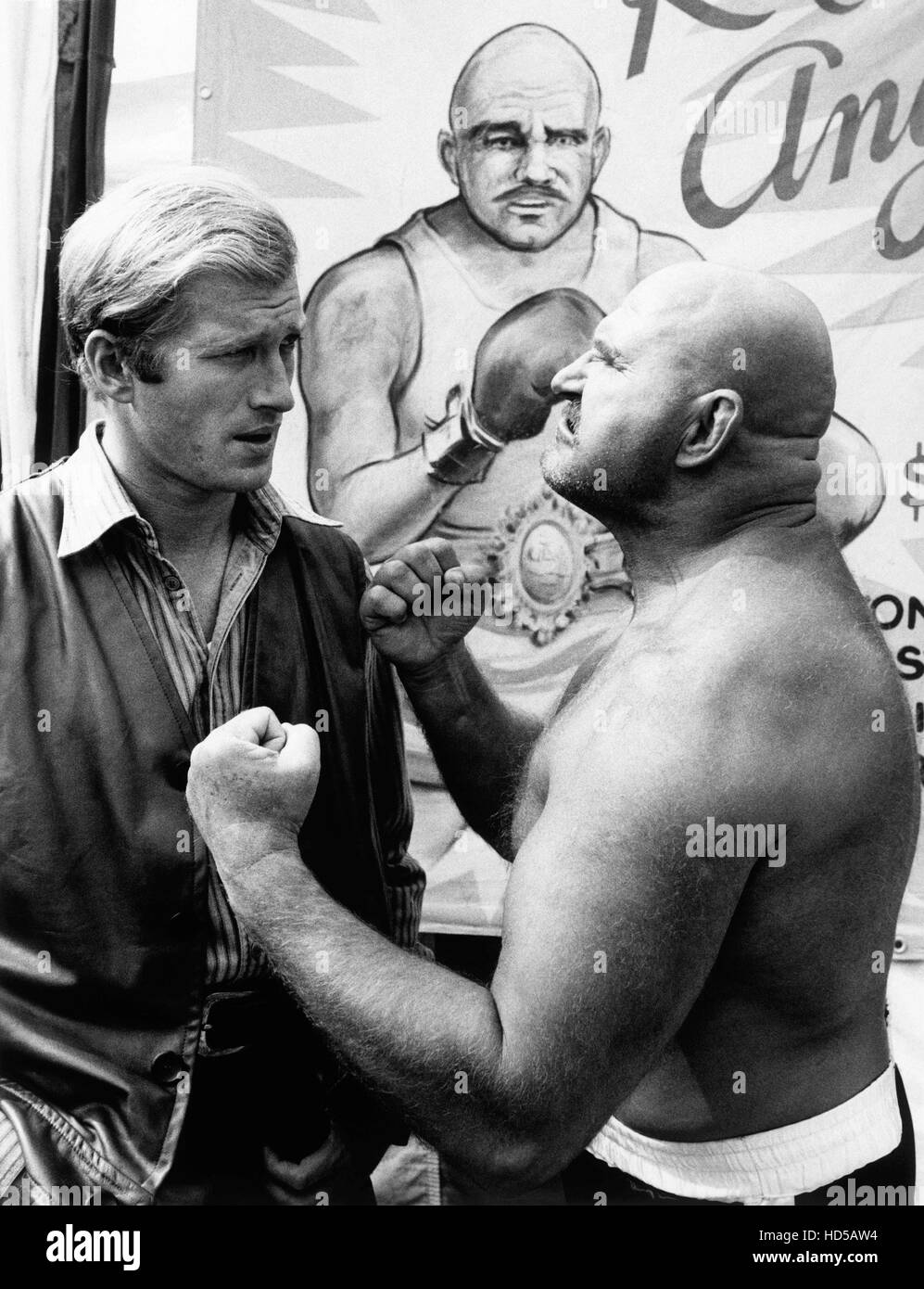 THE MANHUNTER, from left: Ken Howard, H.B. Haggerty in 'The Carnival ...