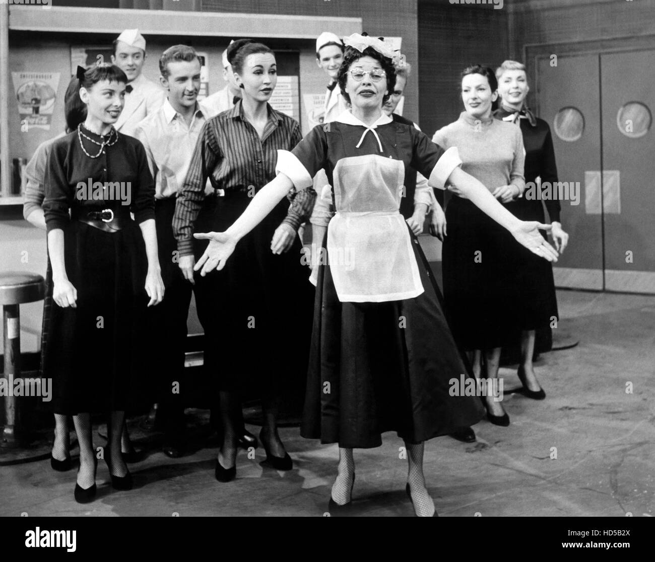 THE MARTHA RAYE SHOW, Martha Raye (front), 1955-1956 Stock Photo - Alamy