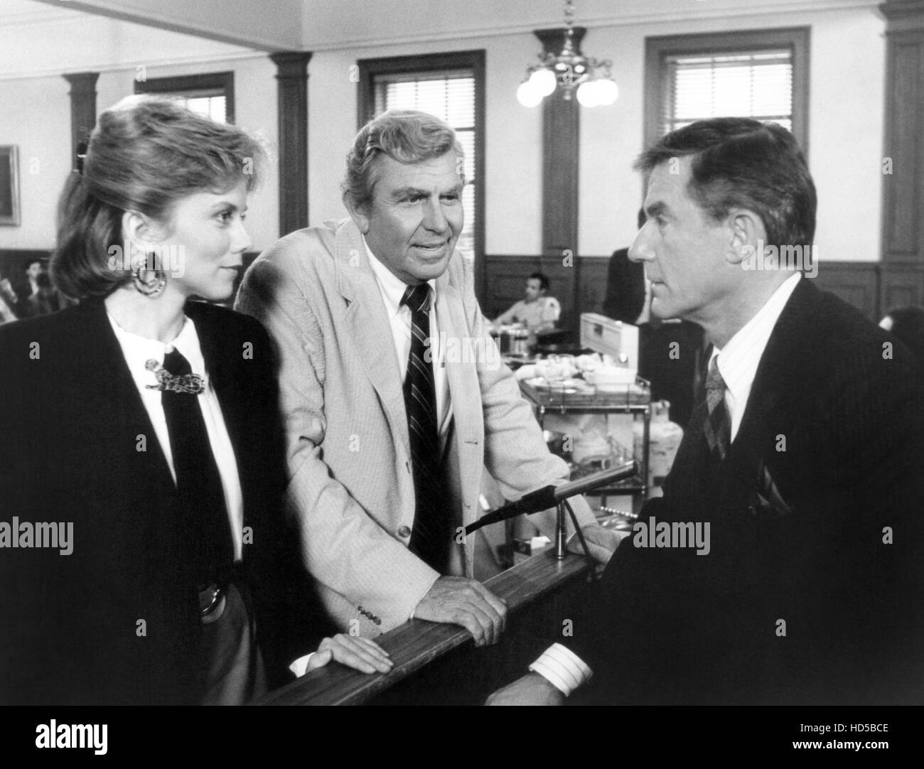 MATLOCK, (from left): Linda Purl, Andy Griffith, Roddy McDowall, 'The ...