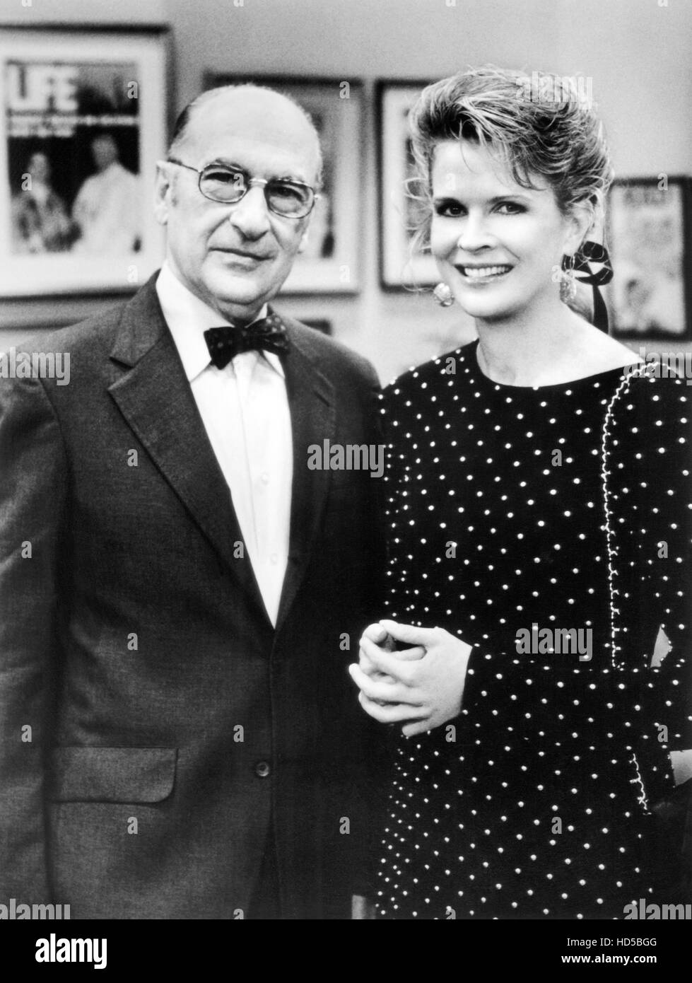 MURPHY BROWN, (from left): Irving R. Levine, Candice Bergen, 'Roasted ...