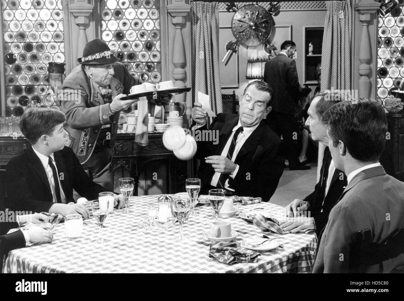 MY THREE SONS, (sitting, from left): Stanley Livingston, Fred MacMurray ...