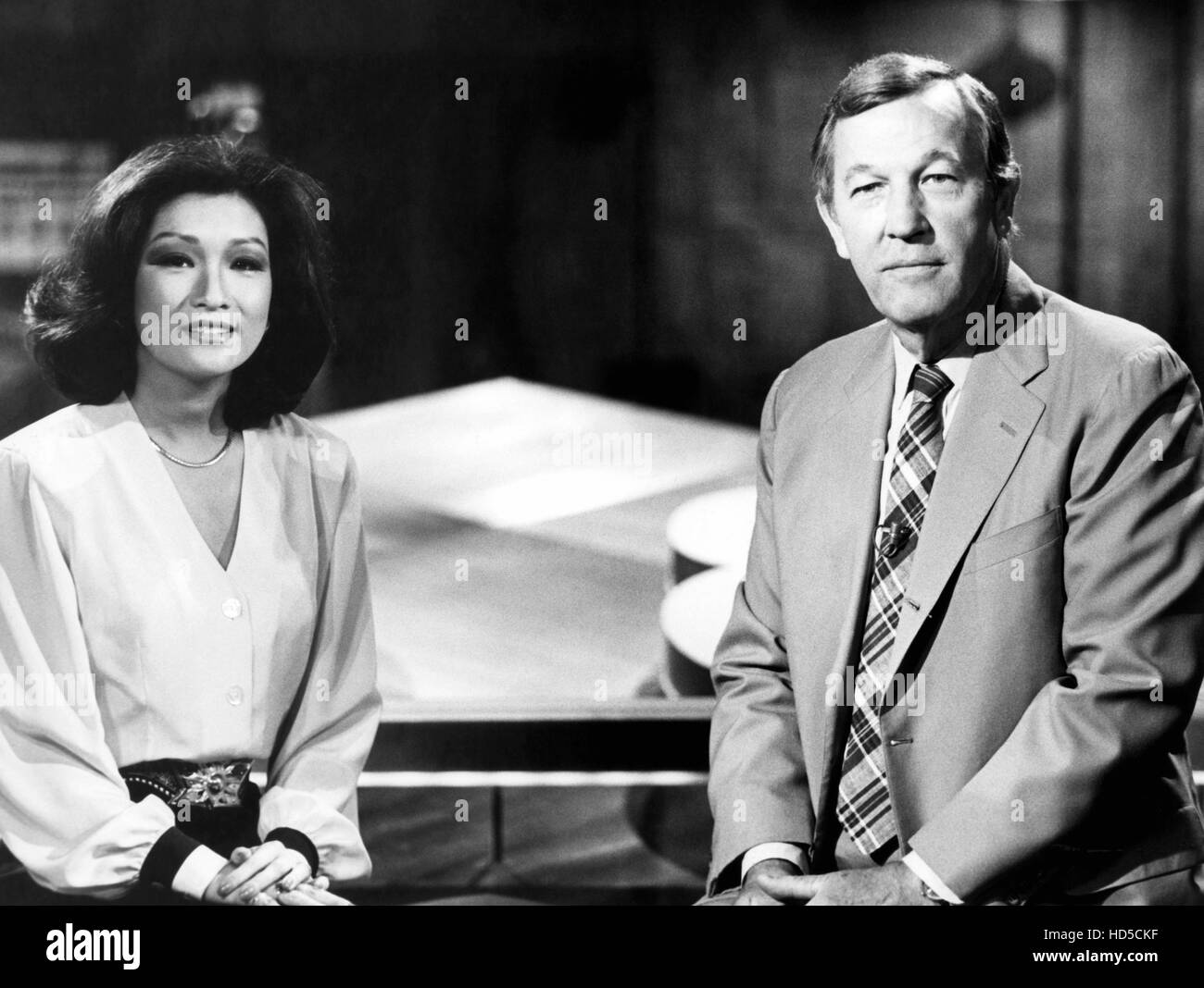 NBC NEWS, Connie Chung, Roger Mudd ca. 1986, 1979-present, (c)NBC ...