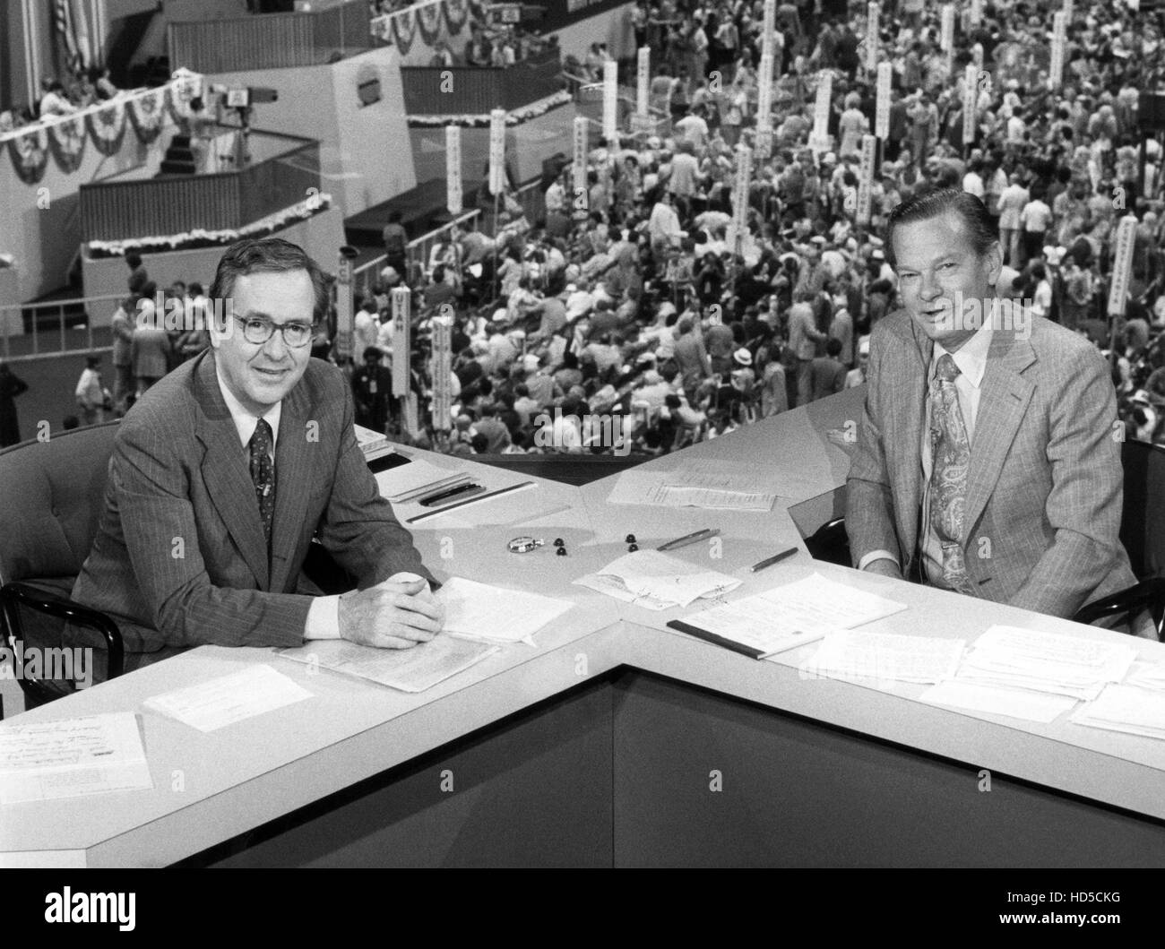 NBC NEWS 1976 DEMOCRATIC NATIONAL CONVENTION COVERAGE, from left: John ...