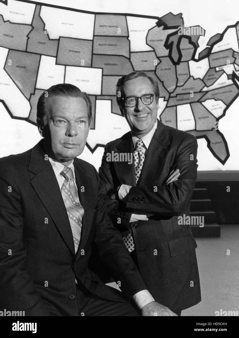 NBC NEWS 1978 ELECTION NIGHT COVERAGE, from left: David Brinkley, John ...