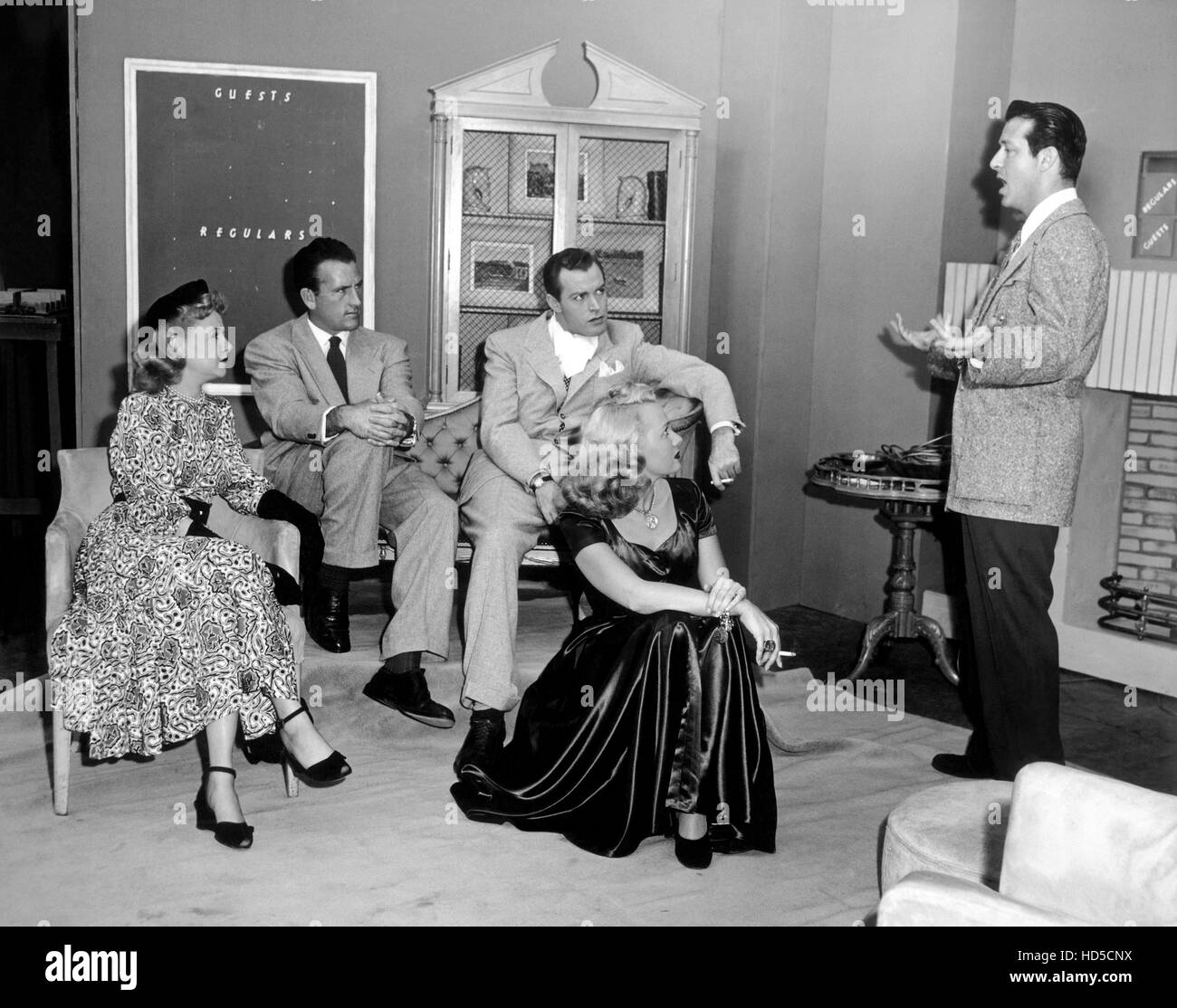 PANTOMIME QUIZ, (aka STUMP THE STARS), seated from left: Una Merkel ...