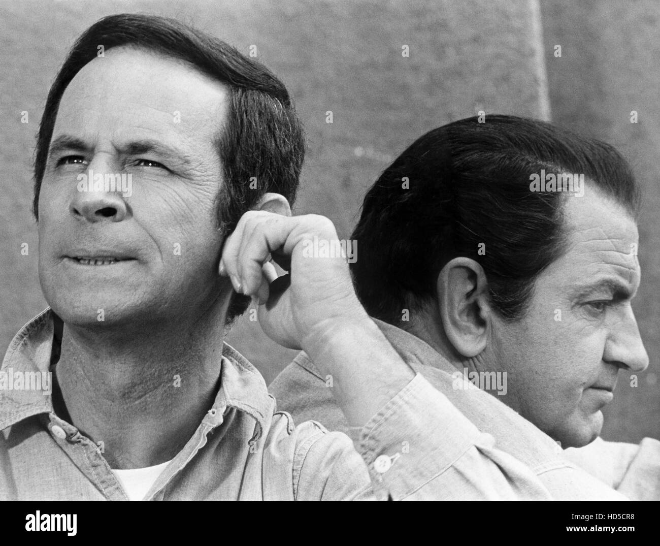 THE PARTNERS, from left: Don Adams, Bruce Gordon in 'Two In A Pen ...