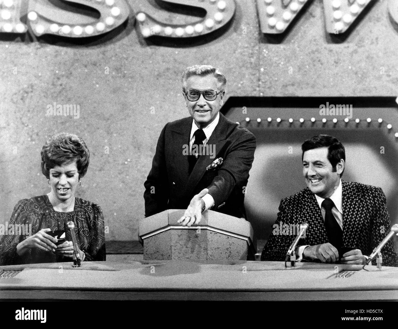 PASSWORD, (from left): Carol Burnett, host Allen Ludden, Monty Hall ...