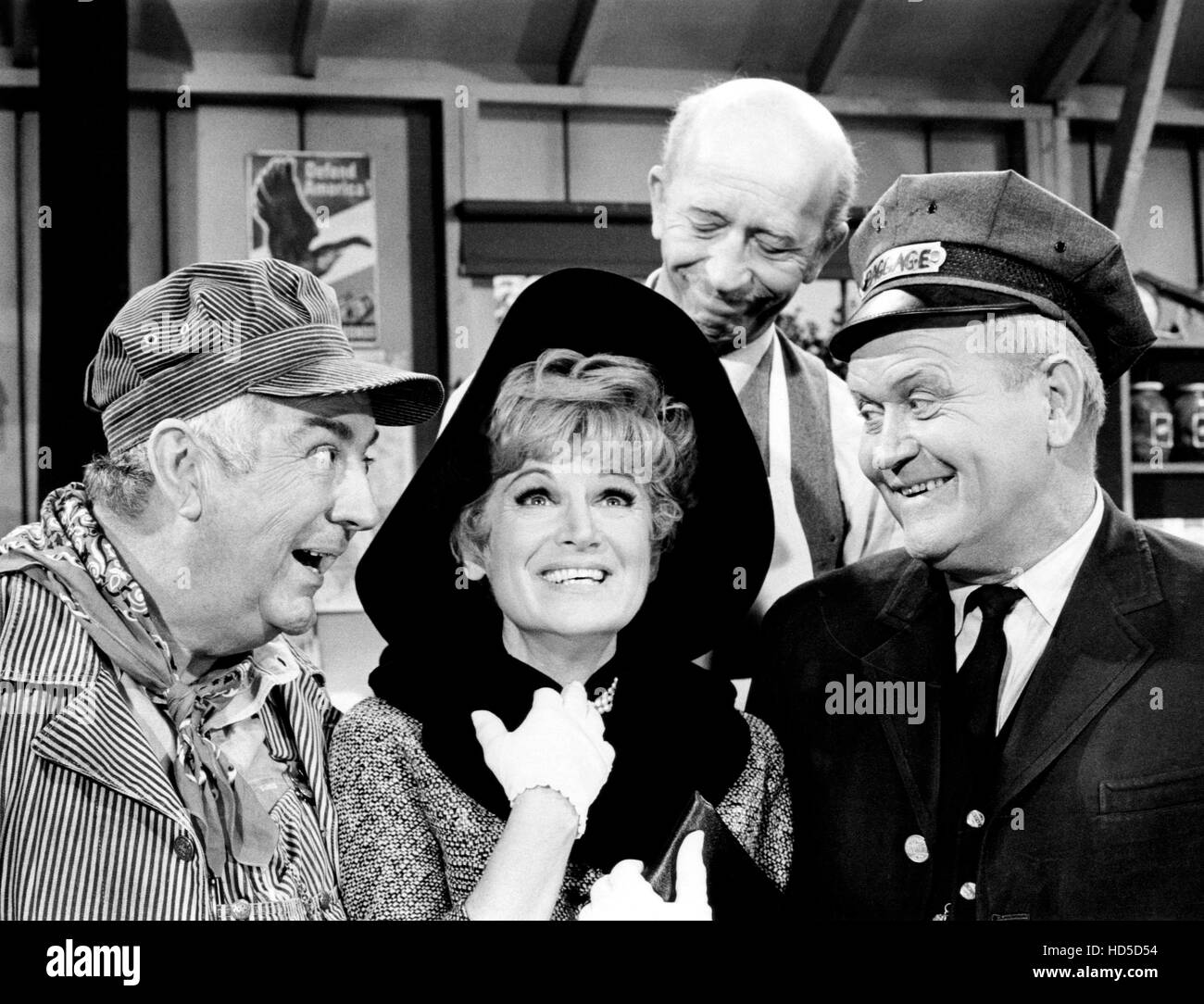 PETTICOAT JUNCTION, Smiley Burnette, Shirley Mitchell, Frank Cady, Rufe ...
