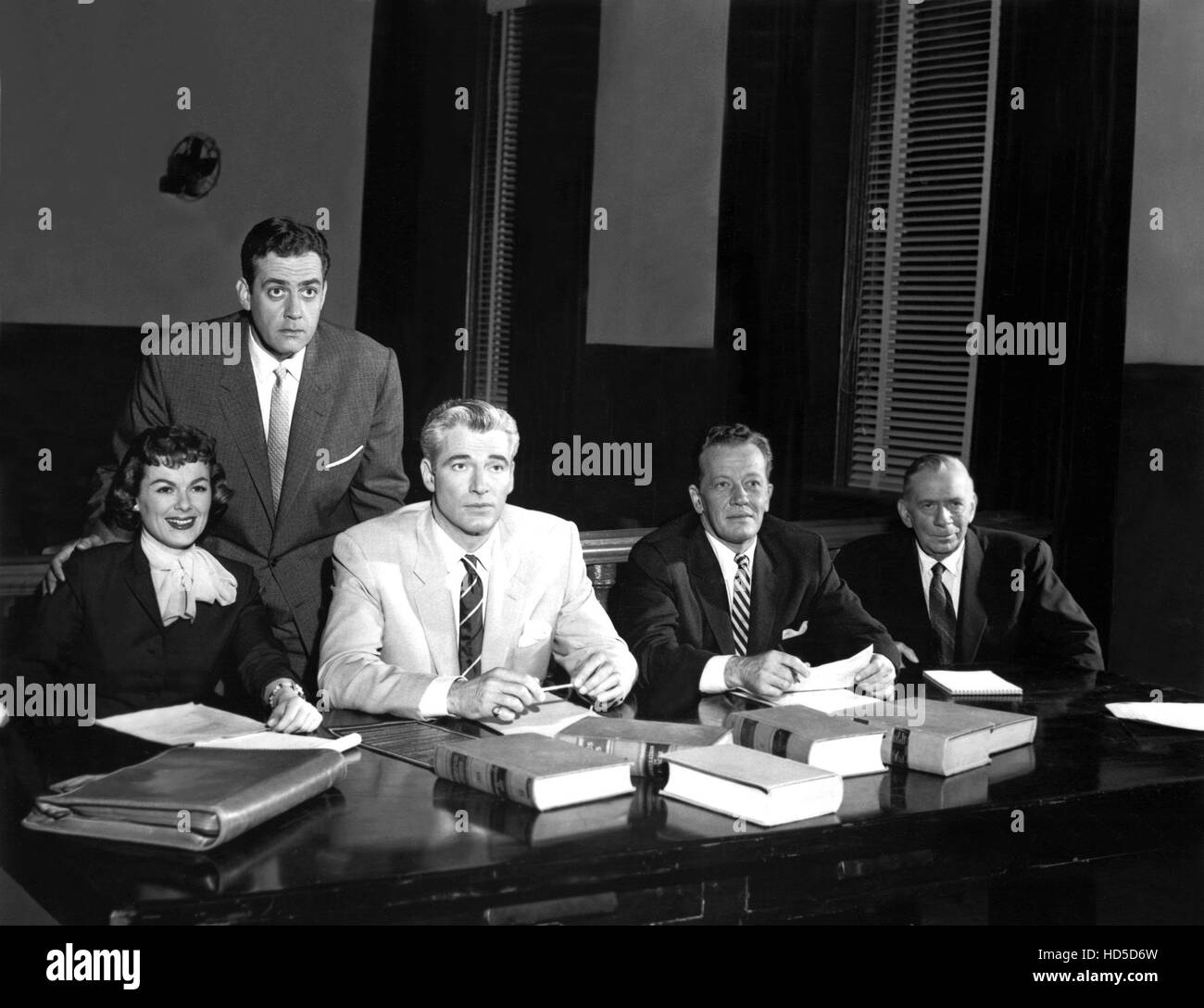 PERRY MASON, Barbara Hale, Raymond Burr, William Hopper, William Talman ...