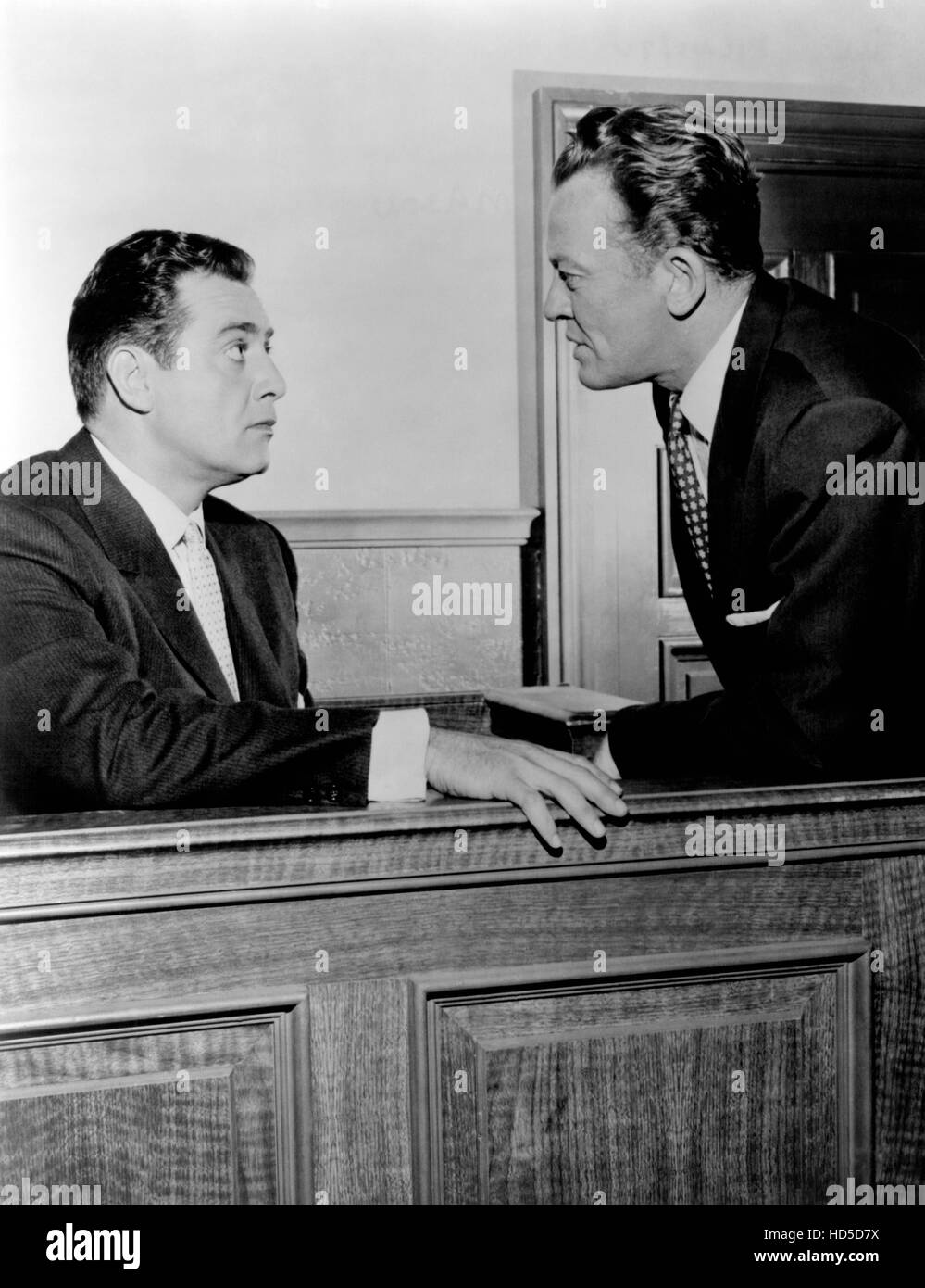 PERRY MASON, Raymond Burr, William Talman, 1957-1966 Stock Photo - Alamy