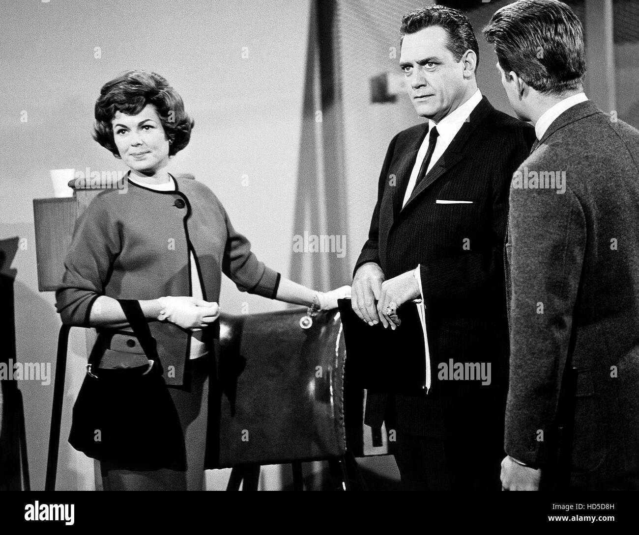 PERRY MASON, from left, Barbara Hale, Raymond Burr, 1957-66 (photo ca ...