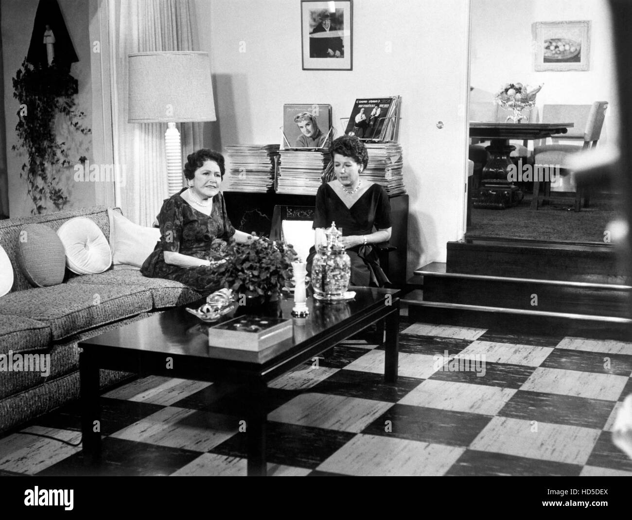 PERSON TO PERSON, from left: Hollywood gossip columnist Louella Parsons ...